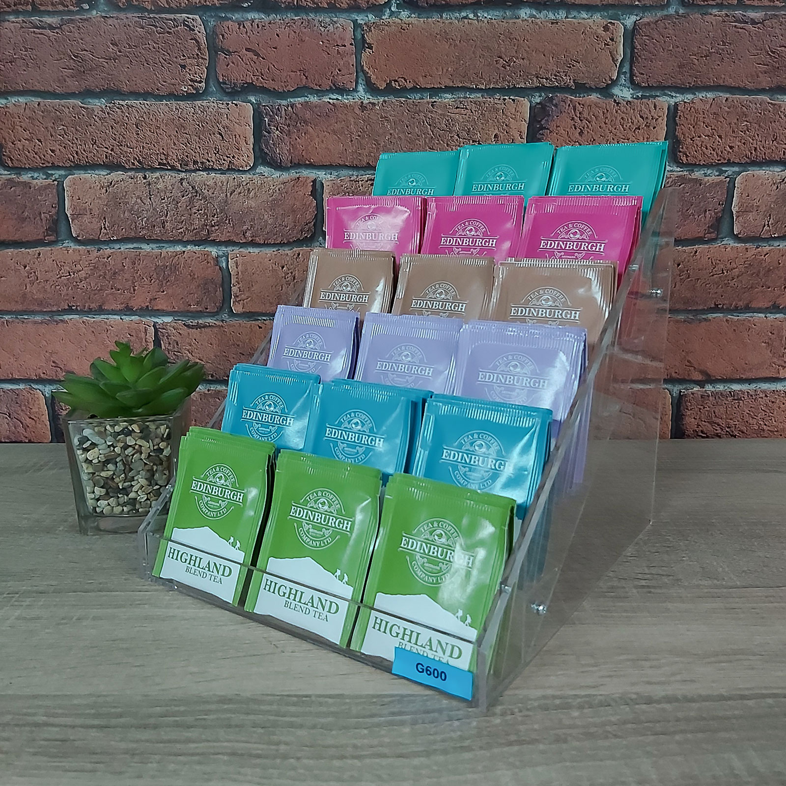 Acrylic Card Display - 6 Tiered - 215mm Wide - for Florist & Gift Cards ...