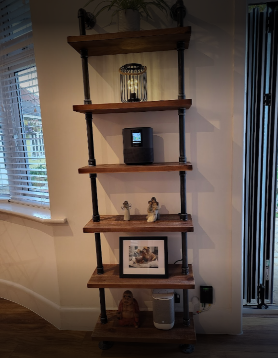 Shelving Display - Wall Mounted Pipe Design Home Retail Shelf Display ...