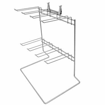 Counter Hook Stand - 12 Fixed Hooks - Retail Display Stand in Black POS ...