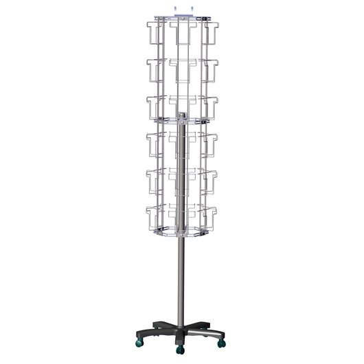 Card Stand - 8 x 6 Portrait Rotary Greeting Card Floor Stand With 36 ...