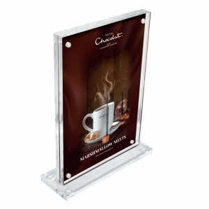 Branding Block - A5 Double Sided Graphic Frame Display in Portrait or ...