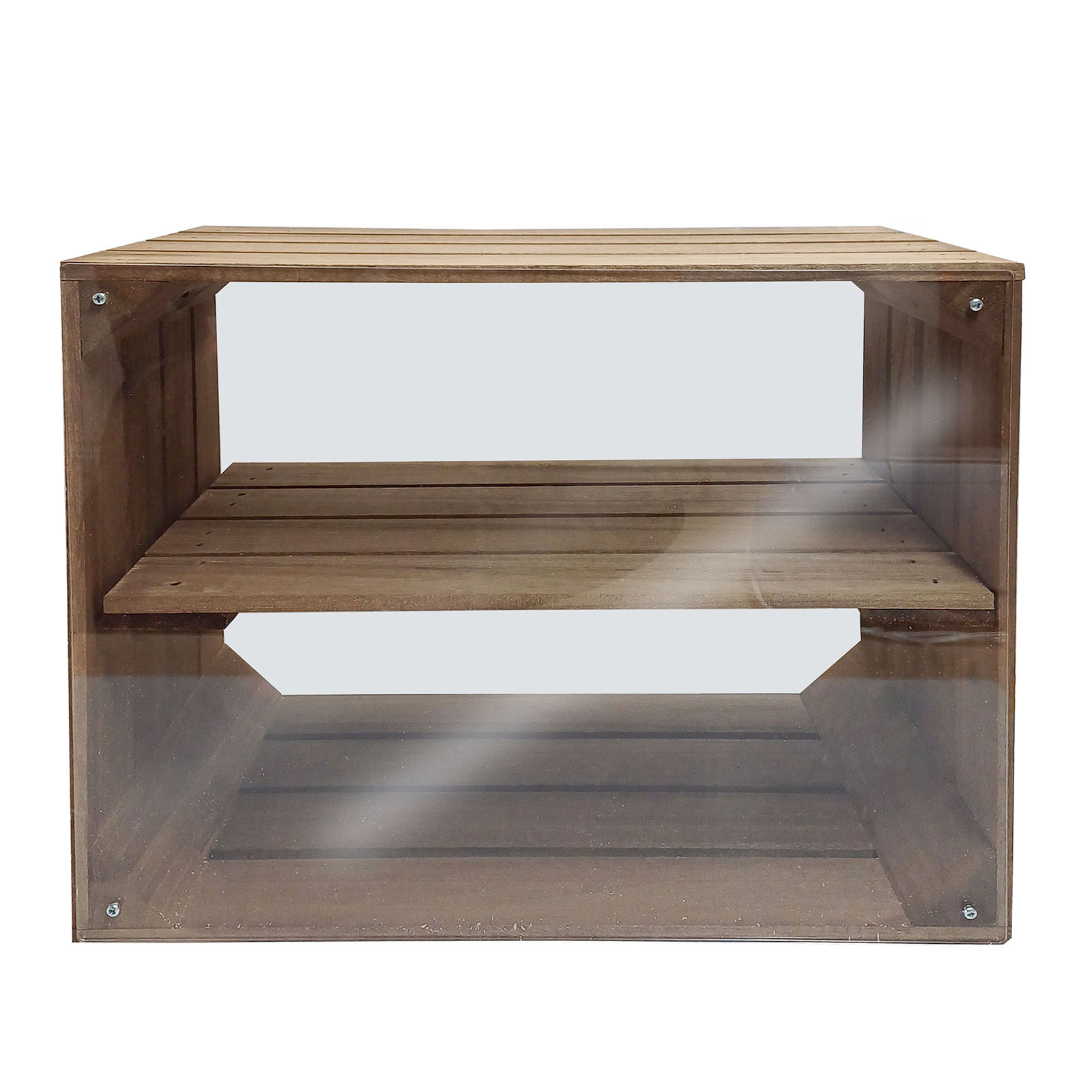 Crate Store - Landscape Crate Counter Display With Acrylic Fronts For ...