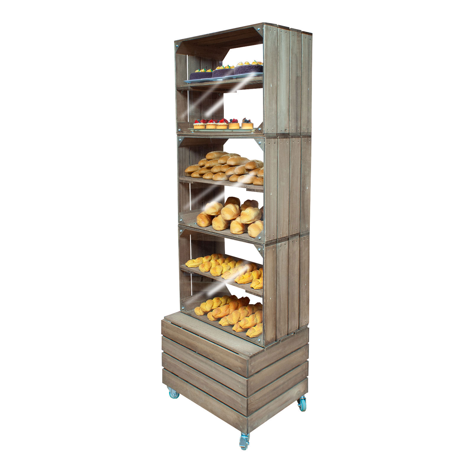 Crate Store - Crate Display With Acrylic Fronts For Bakery & Shop ...