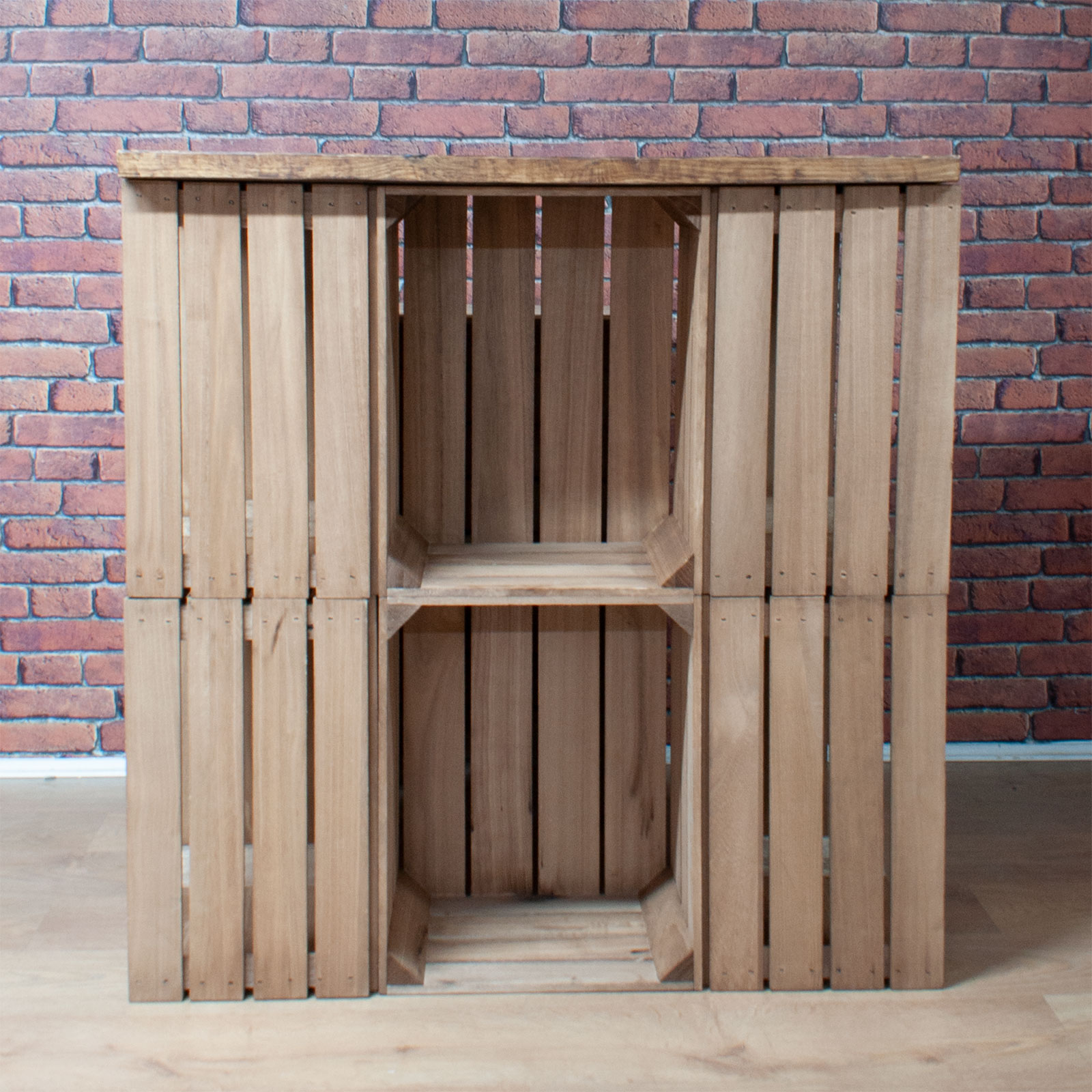 Crate Store - 6 Crate Till Stand Display with Scaffold Board Top (CRATE/11)