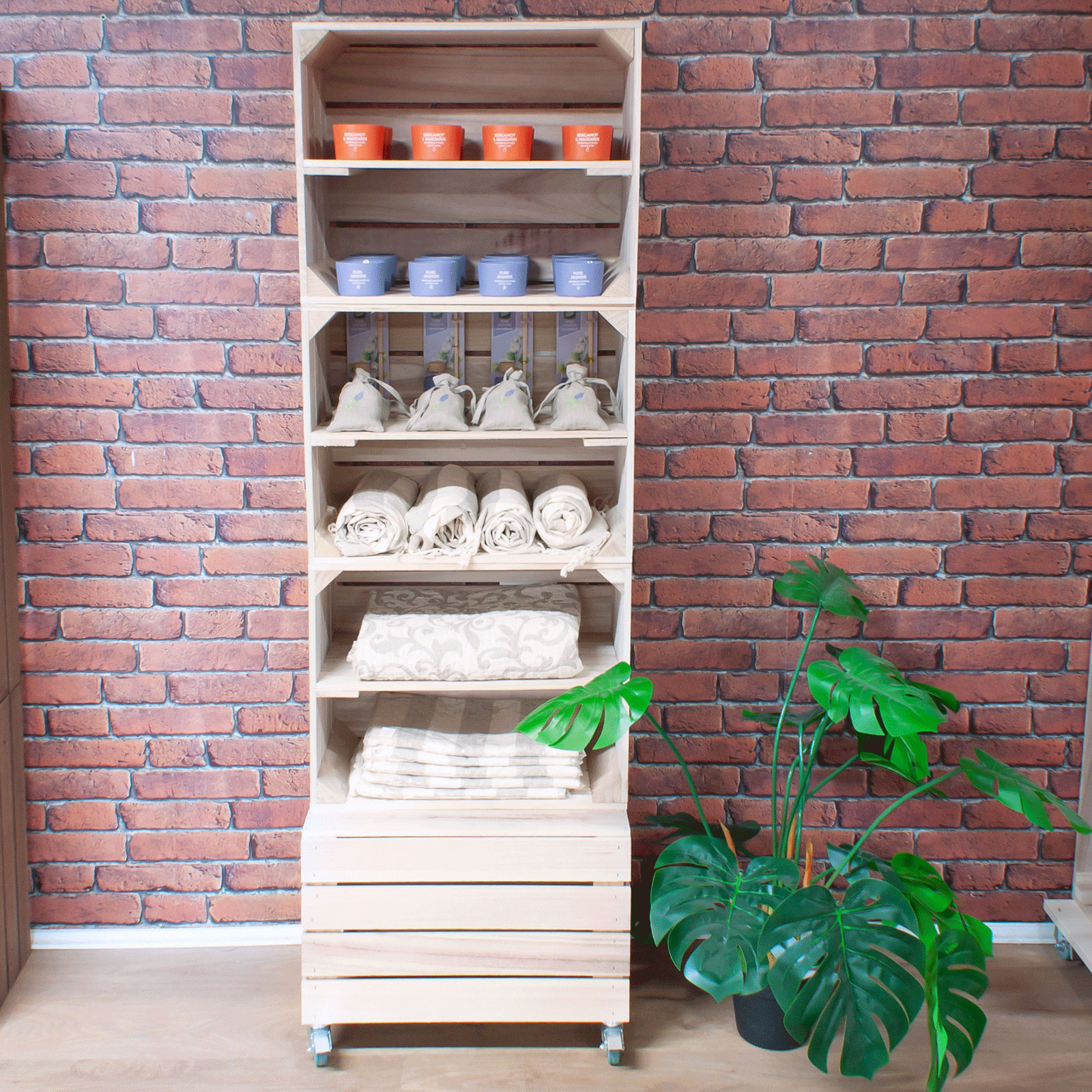 Crate Store - 4 Crate Shelving Tower Retail Display (CRATE/14)