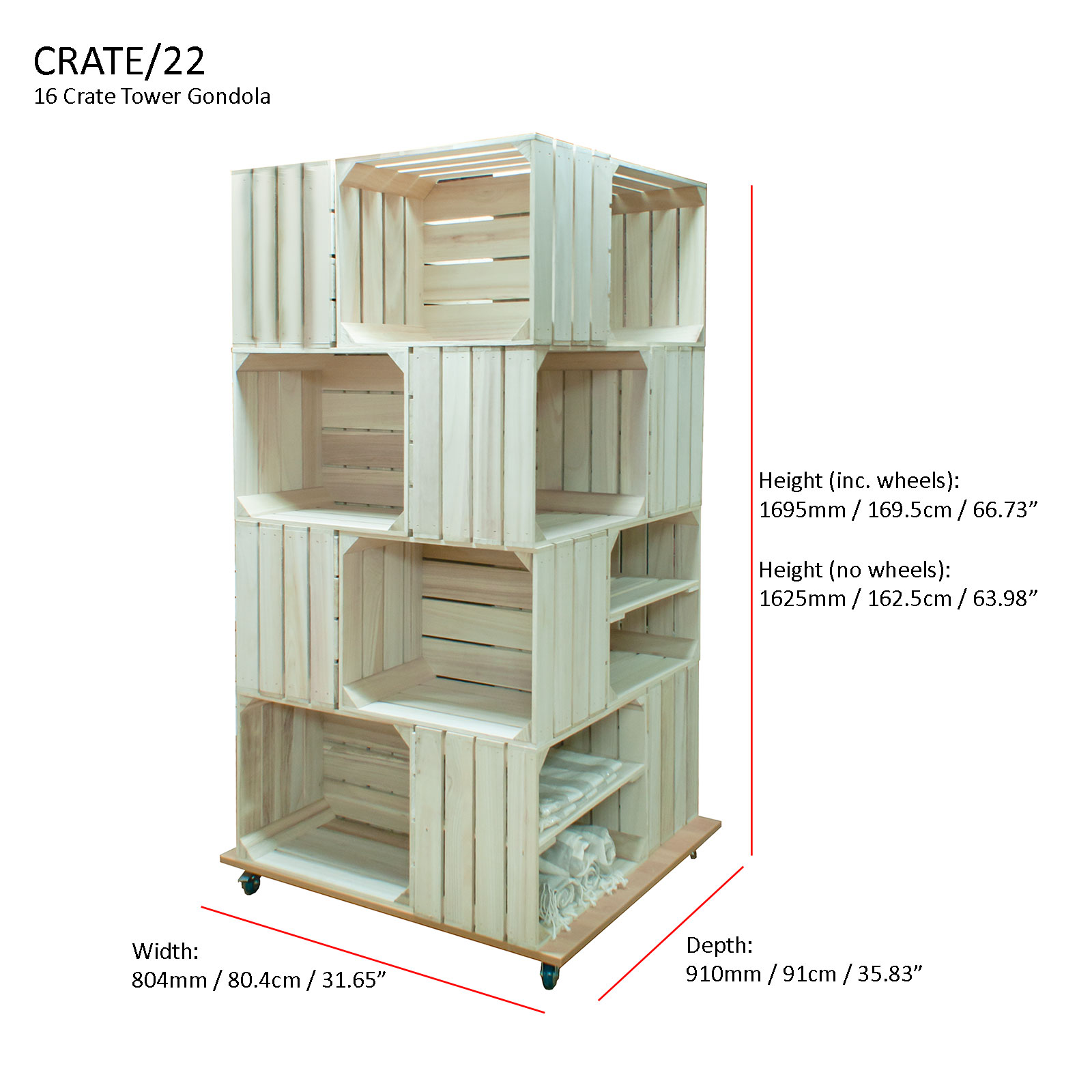 Crate Store - Crate Tower Gondola Display (CRATE/22)