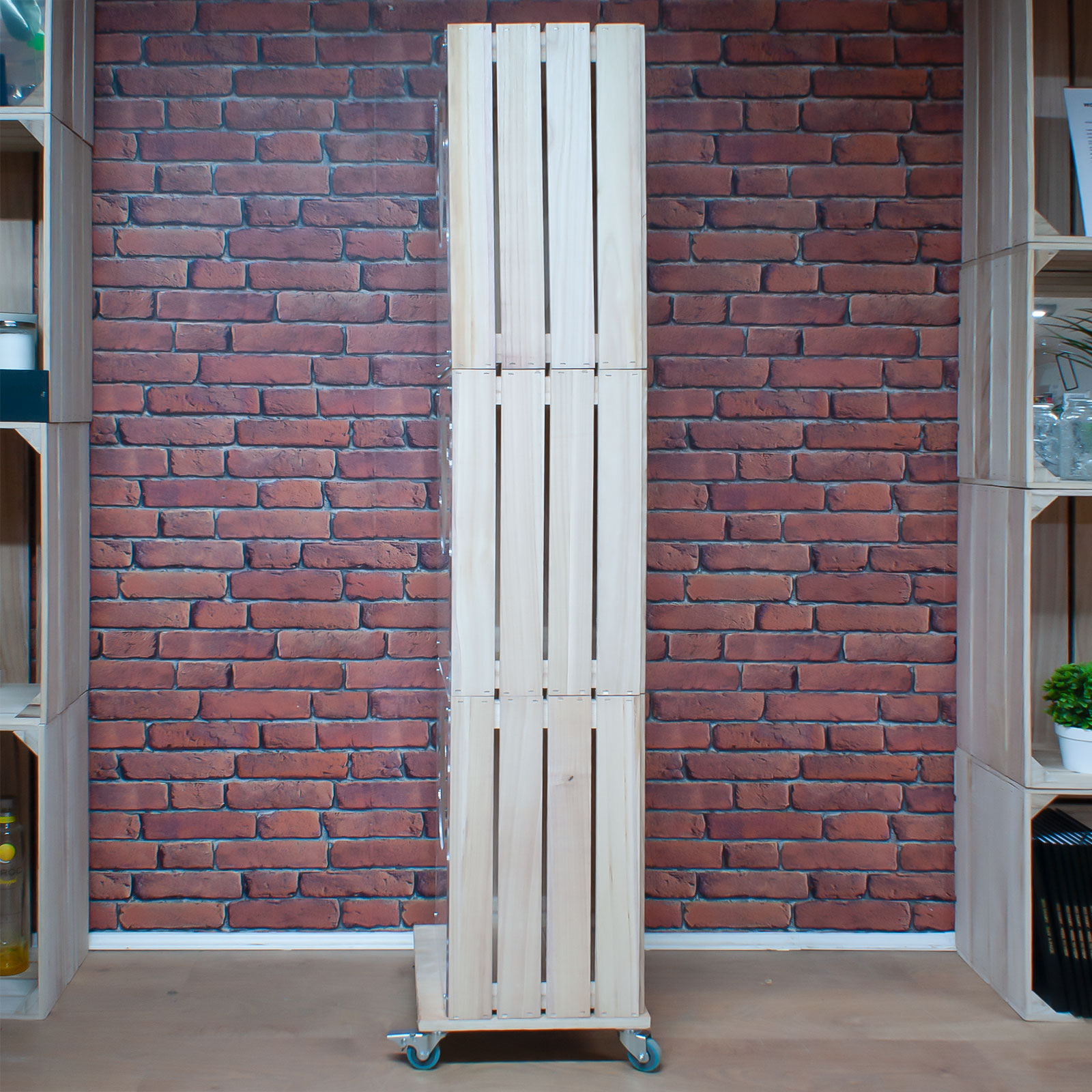 Crate Store - 3 Crate Merchandiser Display with Acrylic Fronts (CRATE/4)