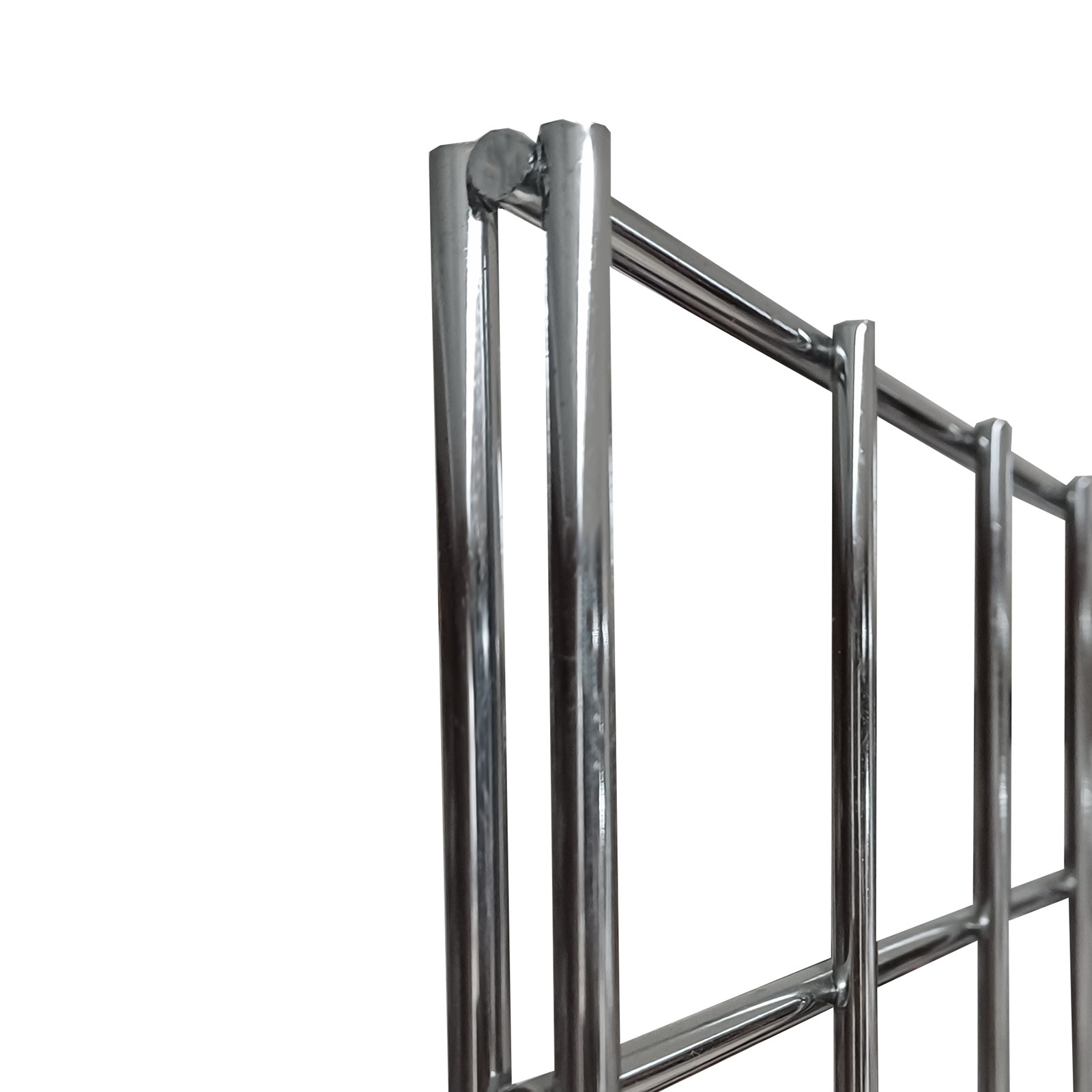 Grid Panel 5ft High / 1525mm Heavy Duty Grid Mesh in Chrome Retail Shop ...