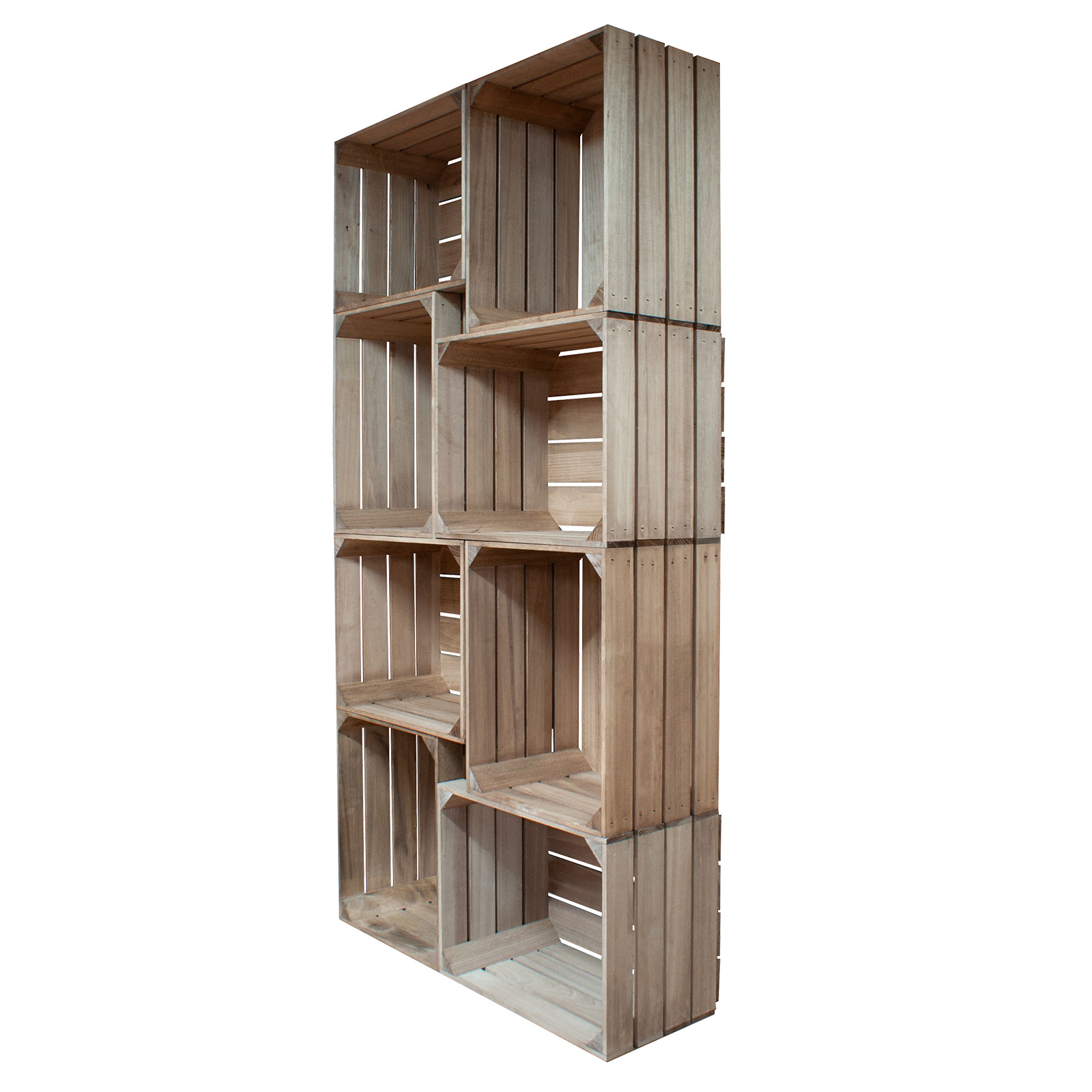 Crate Store - 8 Crate Shelving Display with Optional Base (CRATE/2)