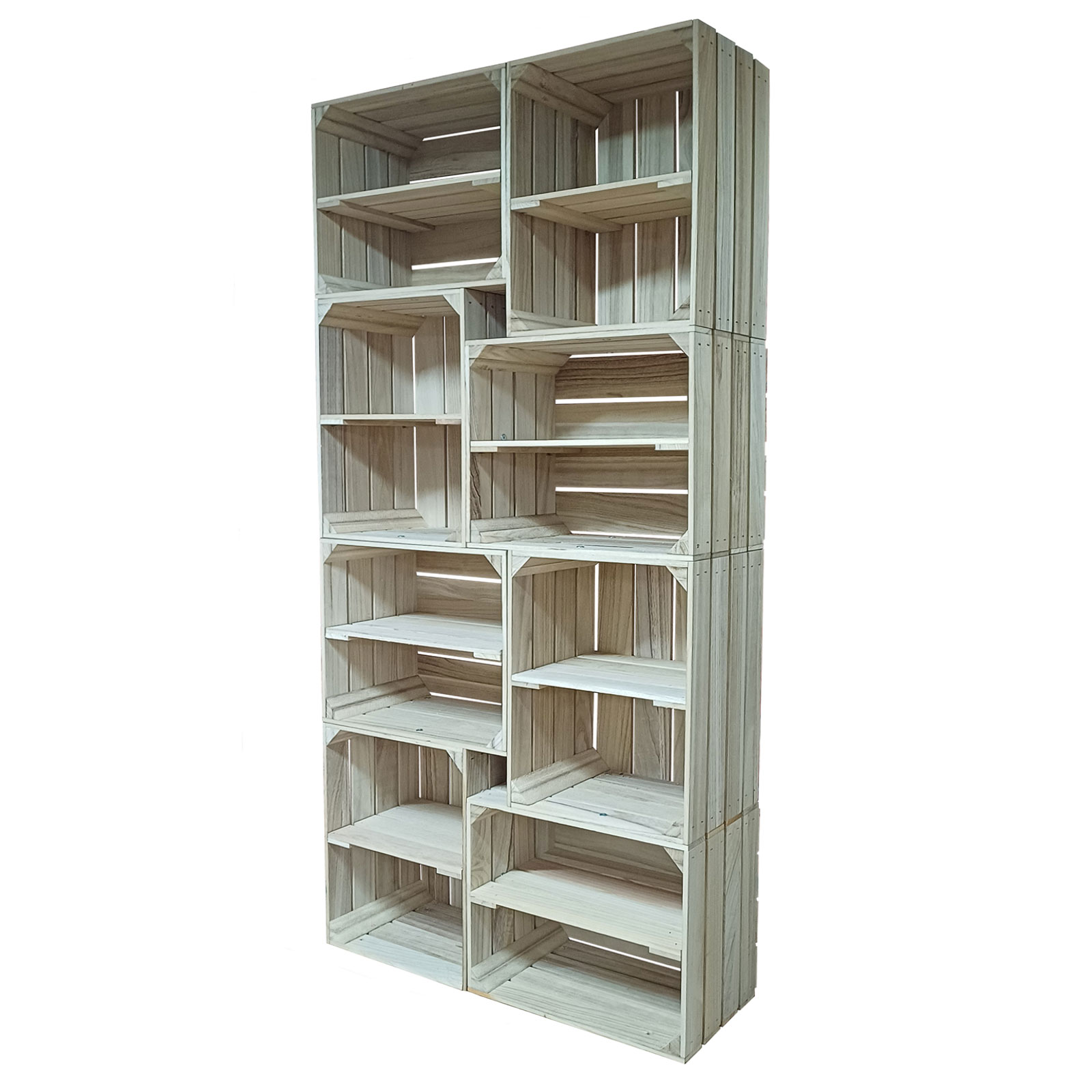 Crate Store - 8 Crate Shelving Display with Optional Base (CRATE/2)