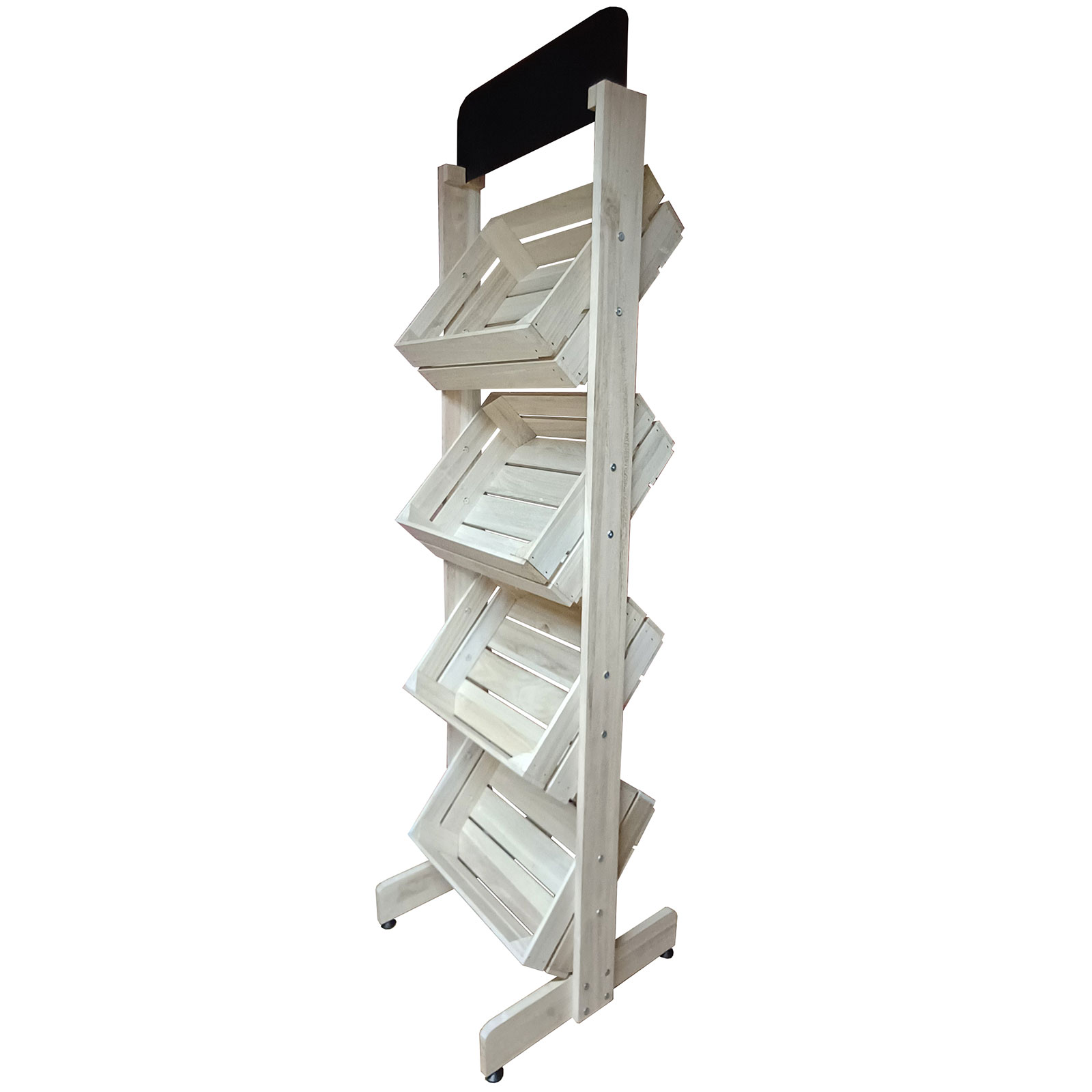 Crate Store - 4 Angled Crate Retail Display Stand (CRATE/24)