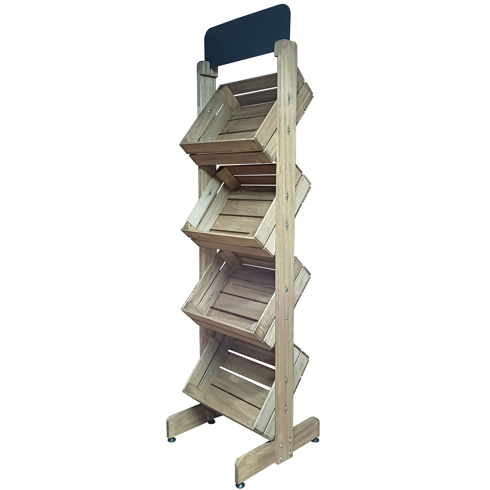 Crate Store - 4 Angled Crate Retail Display Stand (CRATE/24)