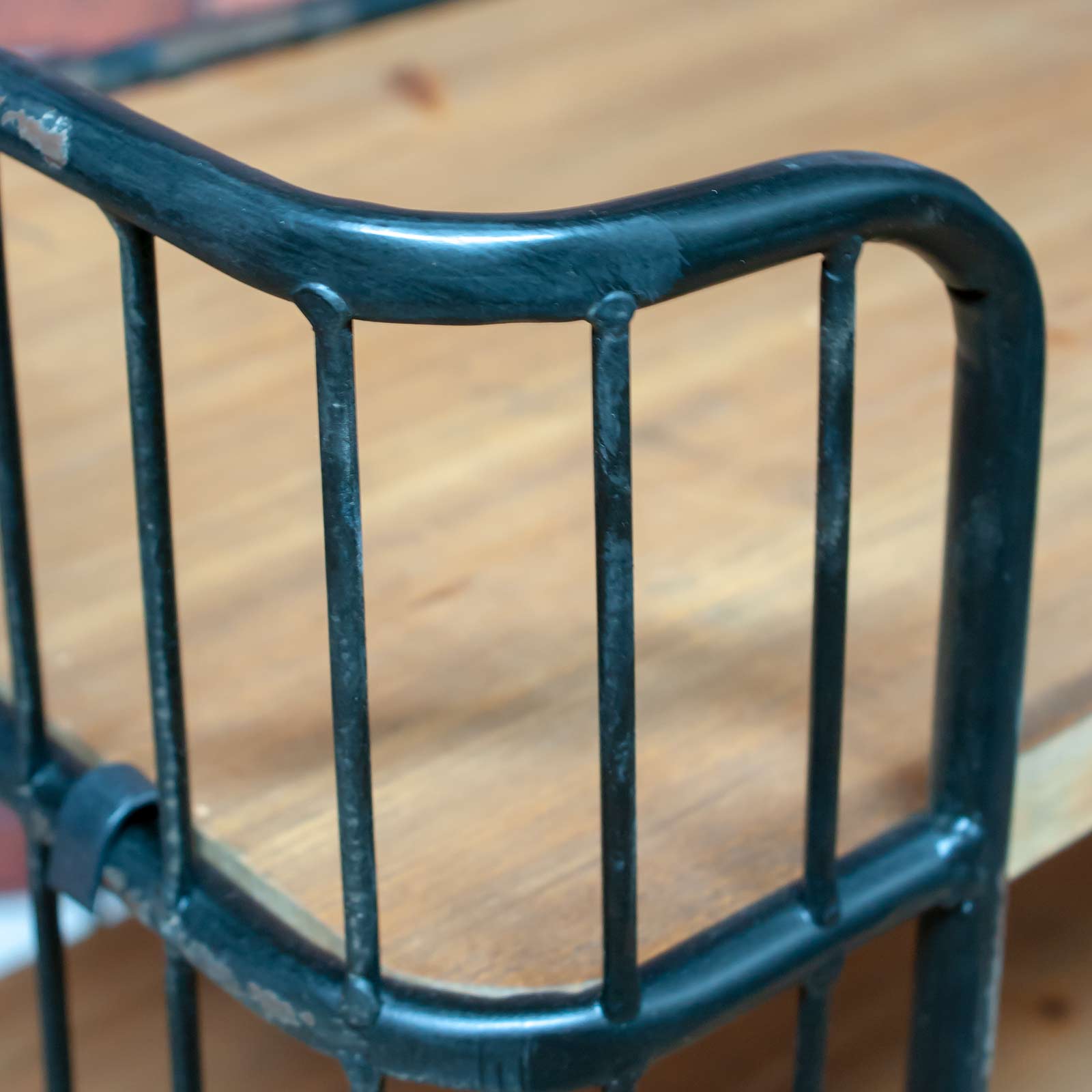 Wine Trolley Table - Rustic Wood & Iron - Retail Shop Display with ...