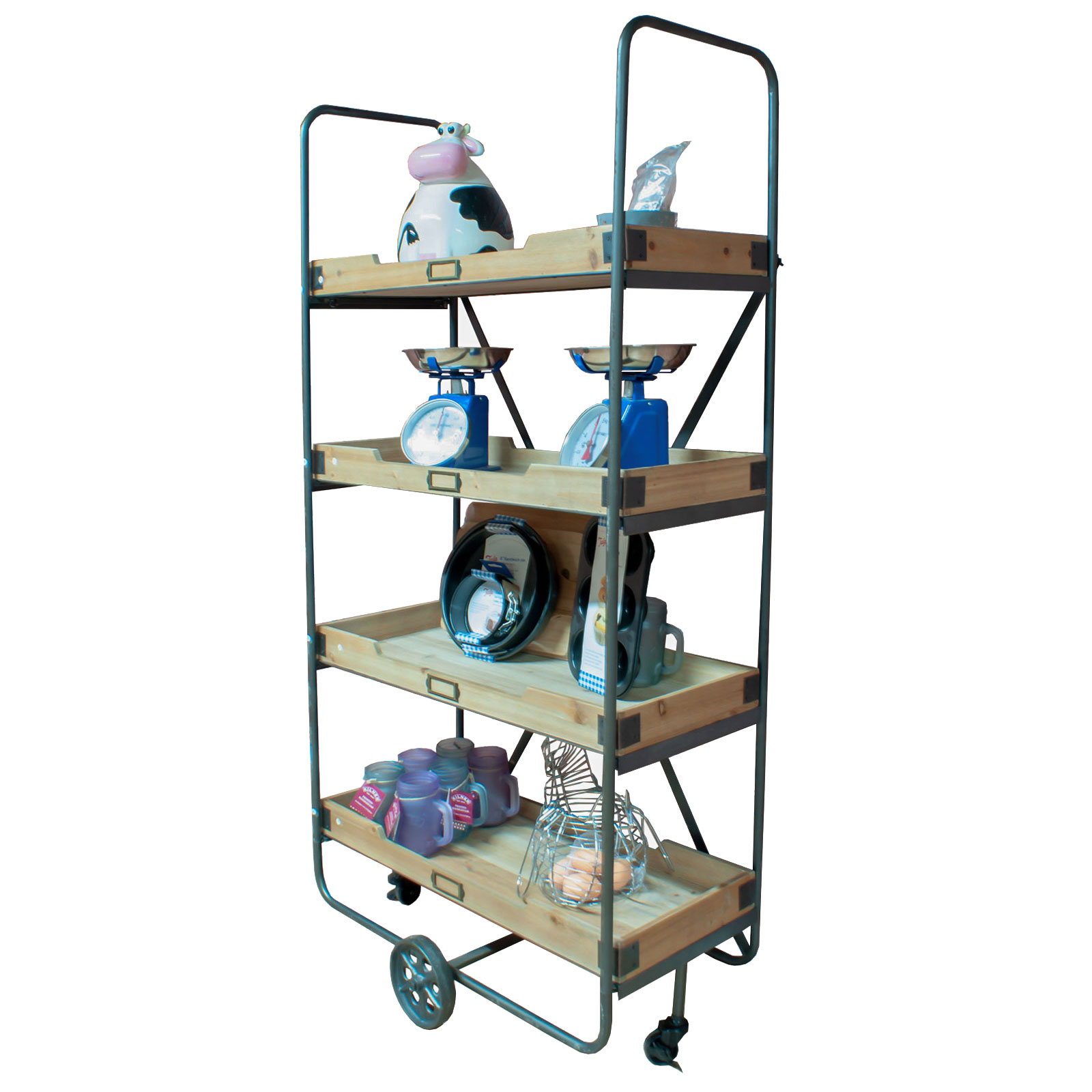 Industrial Racks With Wheels 5 Tier Chrome Wire Shelving Unit With
