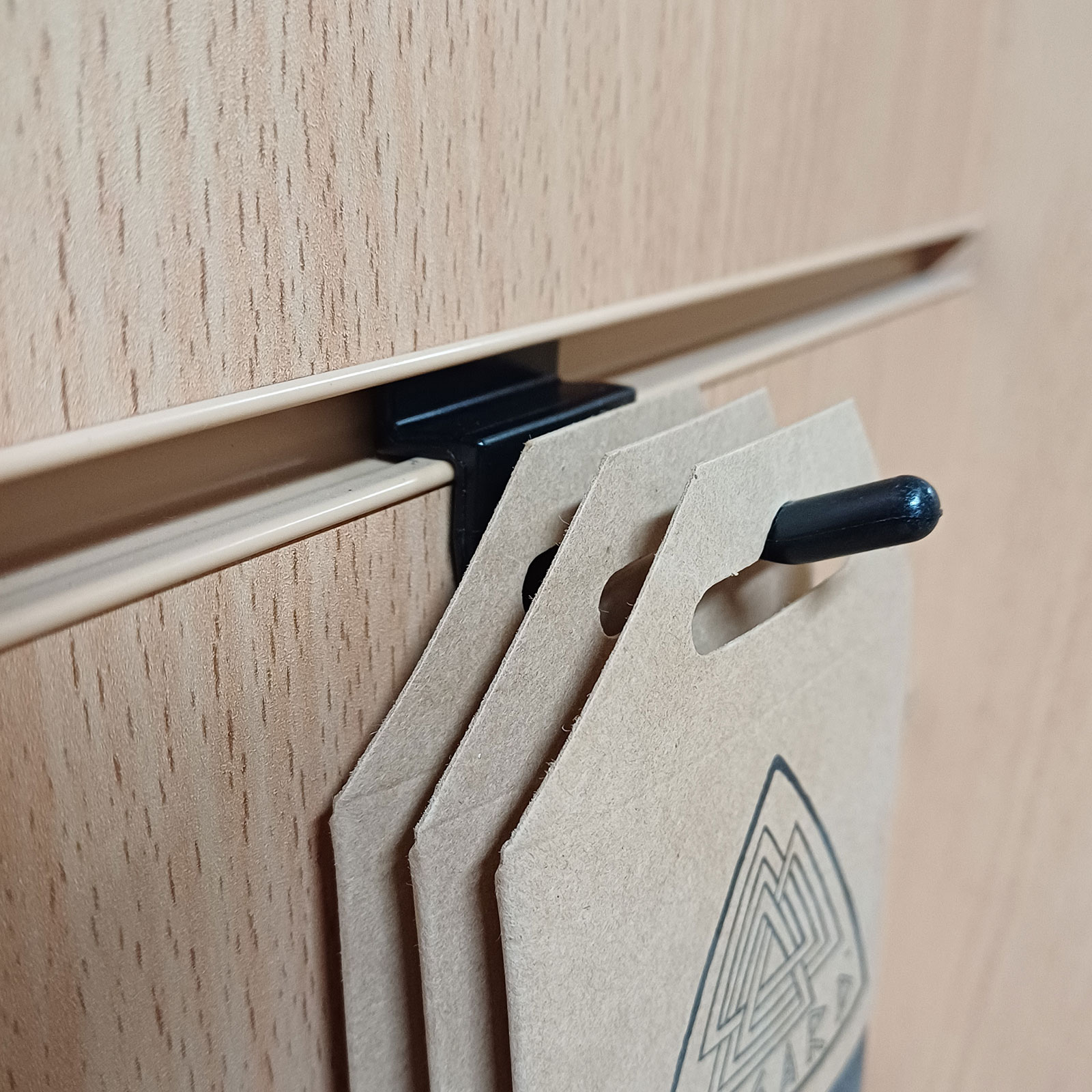 Slatwall Hooks - 40mm Single Retail Shop Hooks in Black (DS58/B)