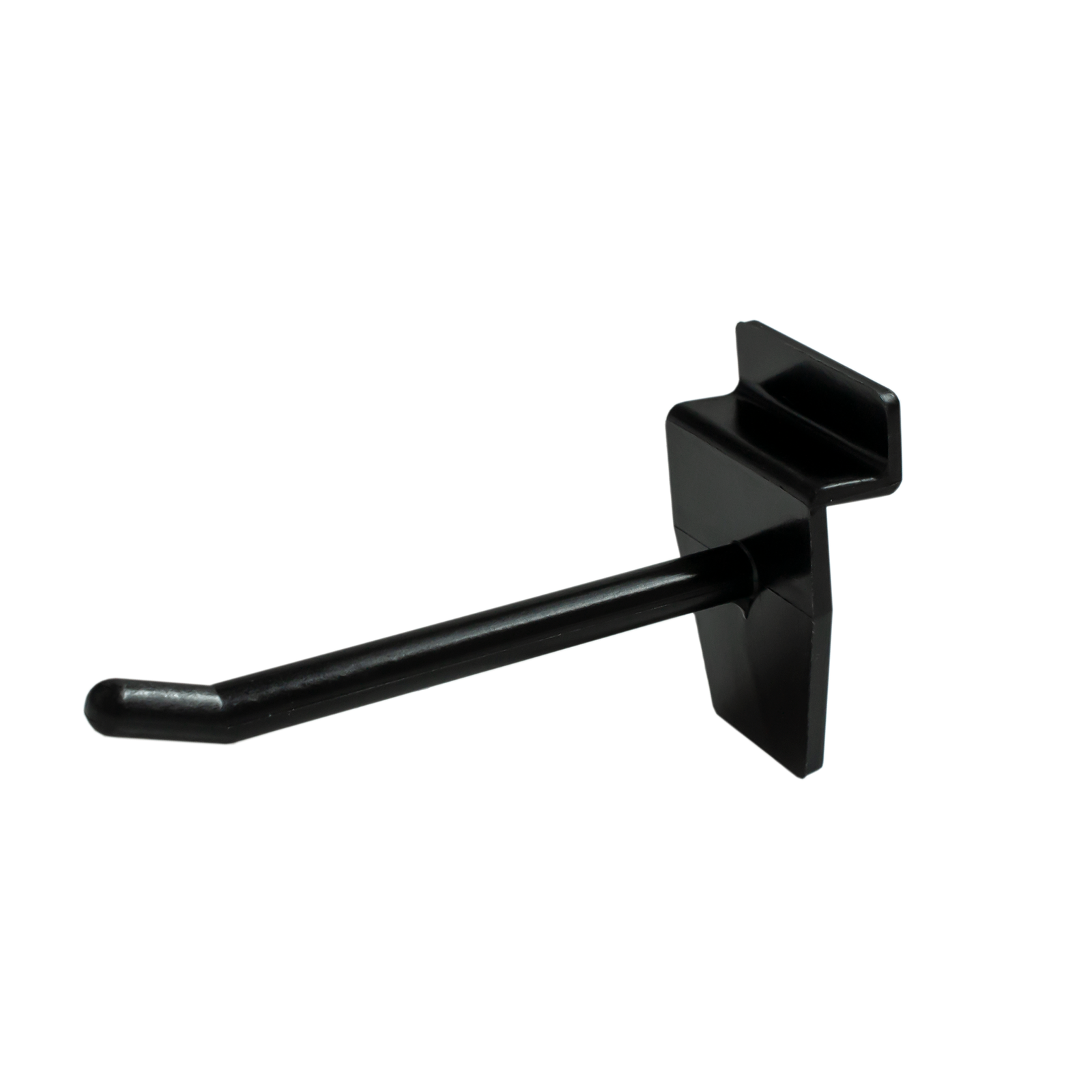 Slatwall Hooks - 75mm Single Retail Shop Hooks in Black (DS59/B)