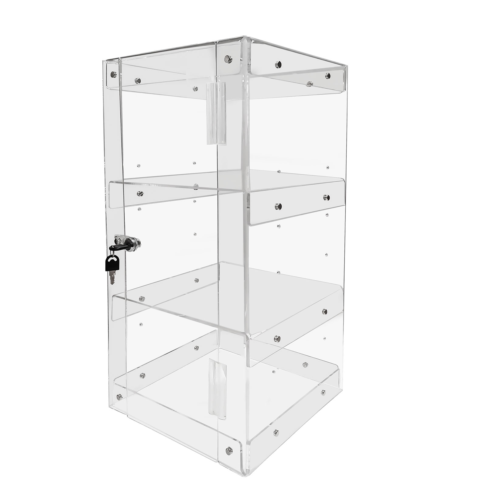 Counter Top 2 Shelf Lockable Display Cabinet Shop Display (DS600)