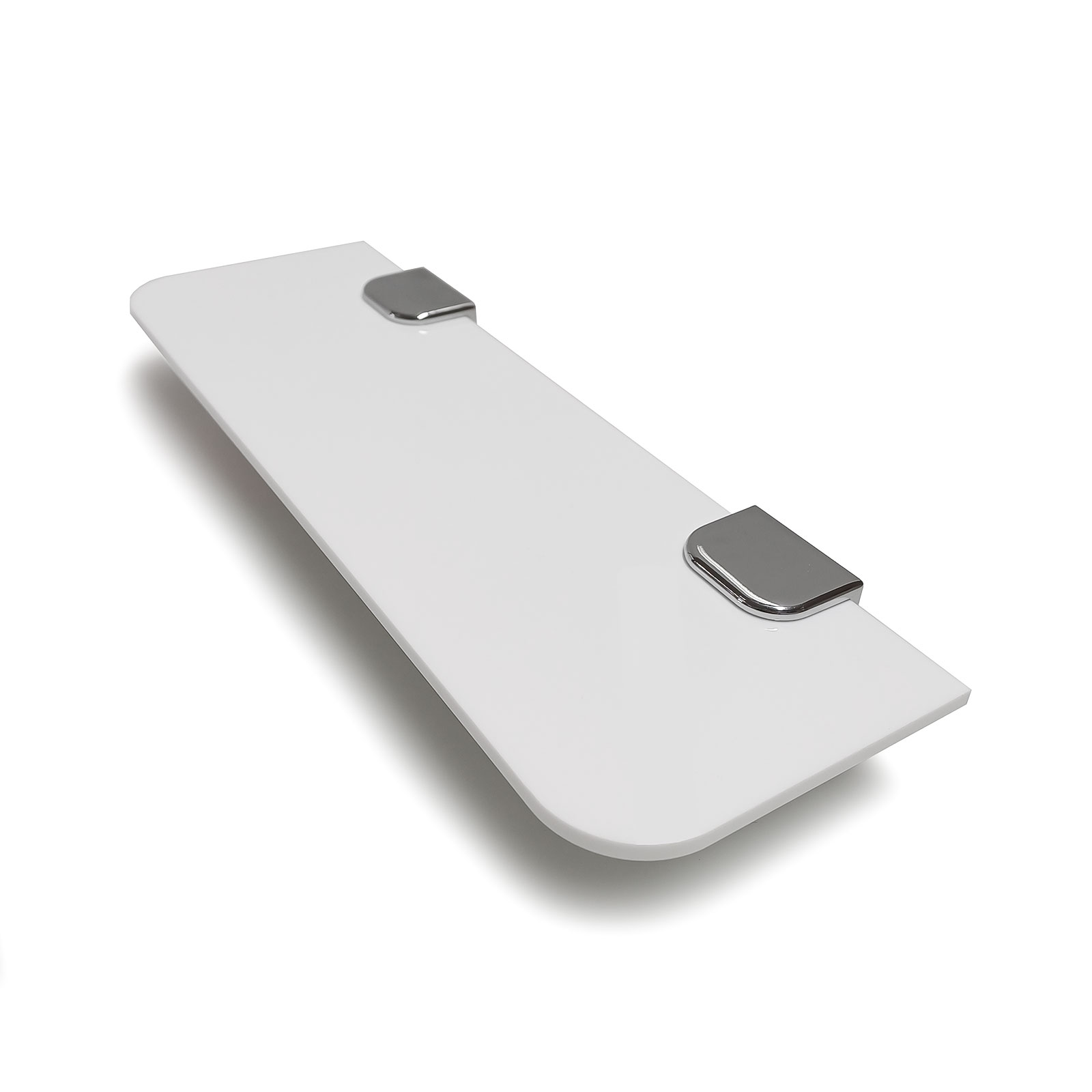 Acrylic Shelves - Wall Mounted Simple Flat Rounded Shelf - 300mm in 3 ...