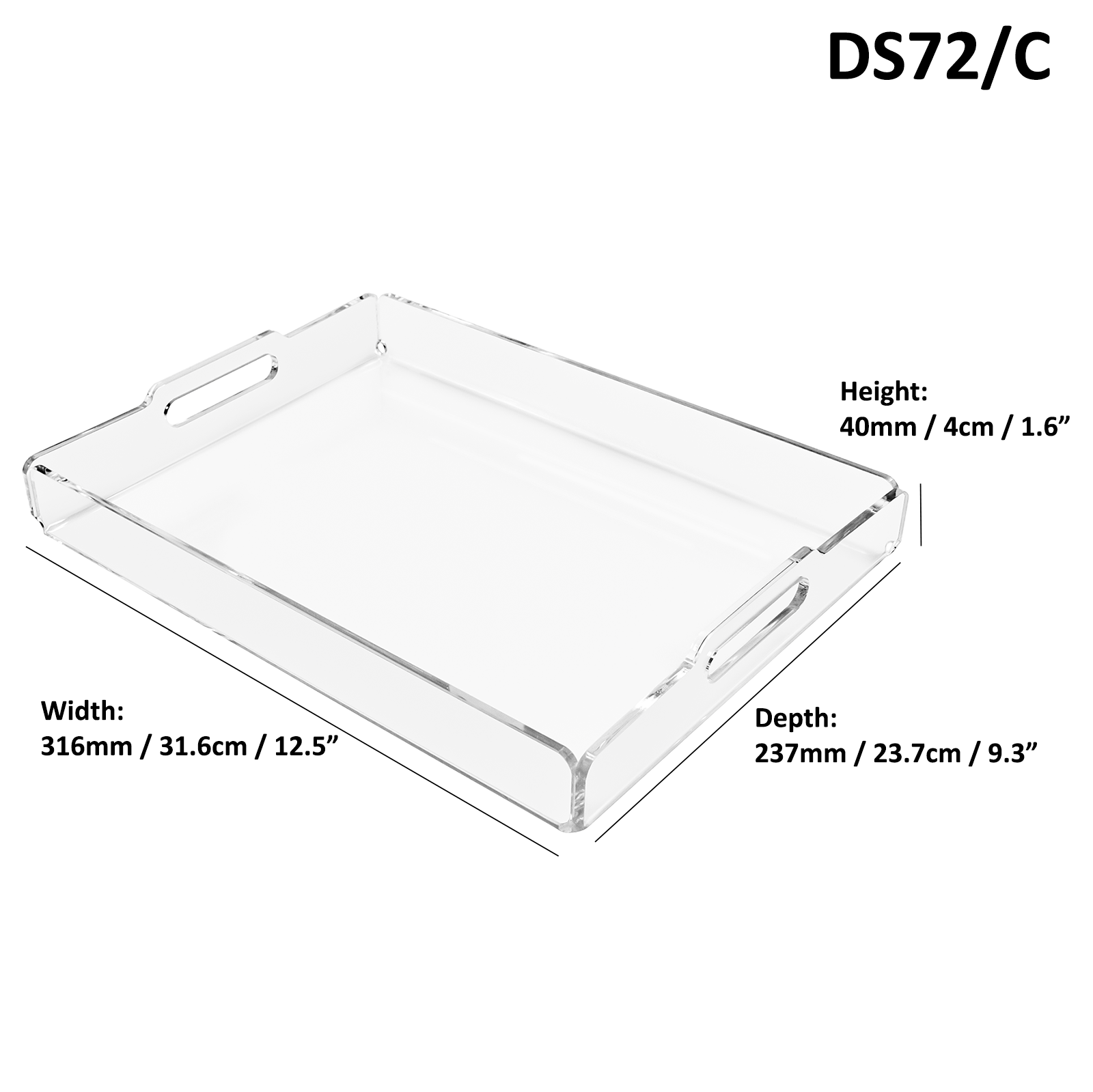 Acrylic Counter Serving Tray (DS70/DS72)