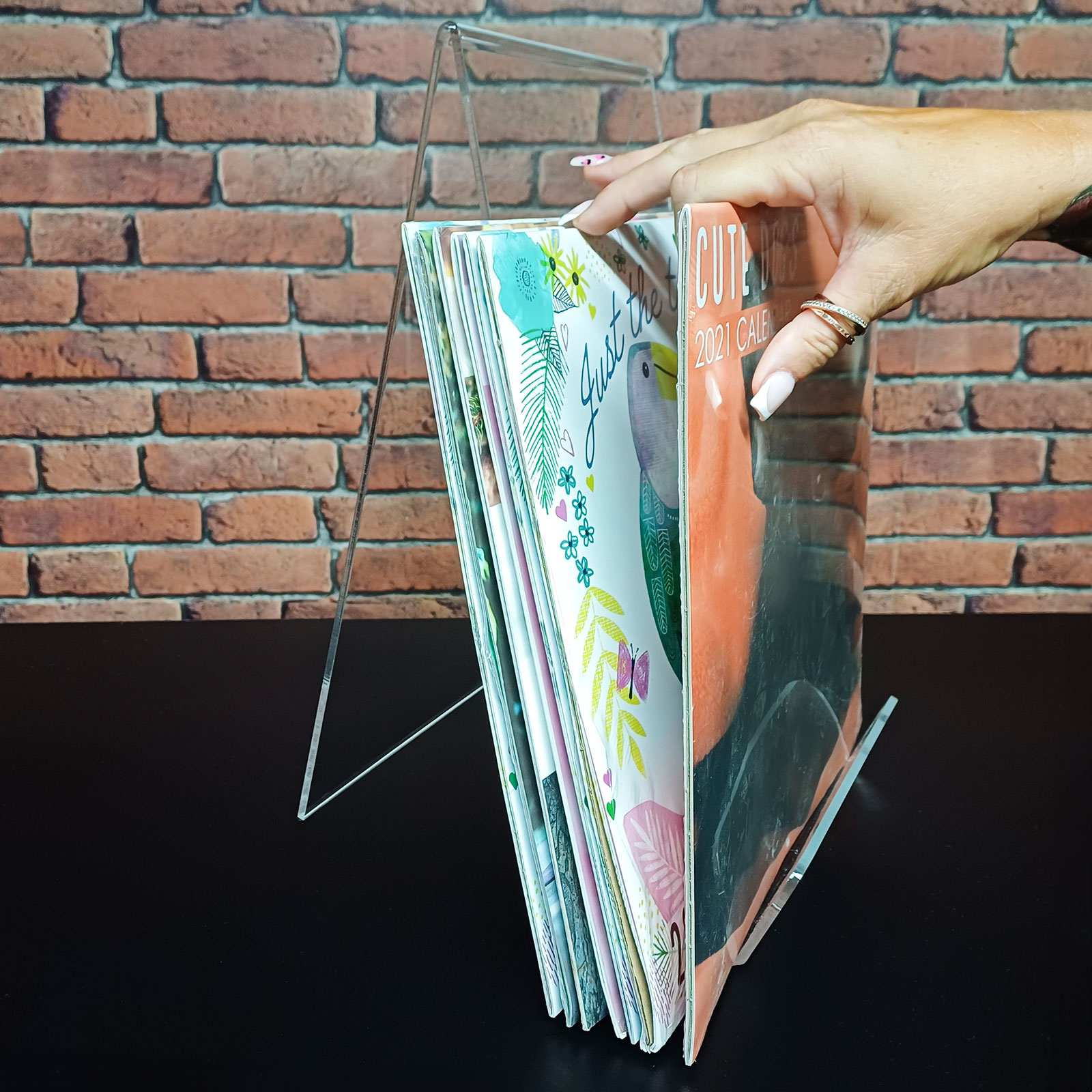 Extra Large Acrylic Support 37cm - For Books, Prints and Vinyl Records ...