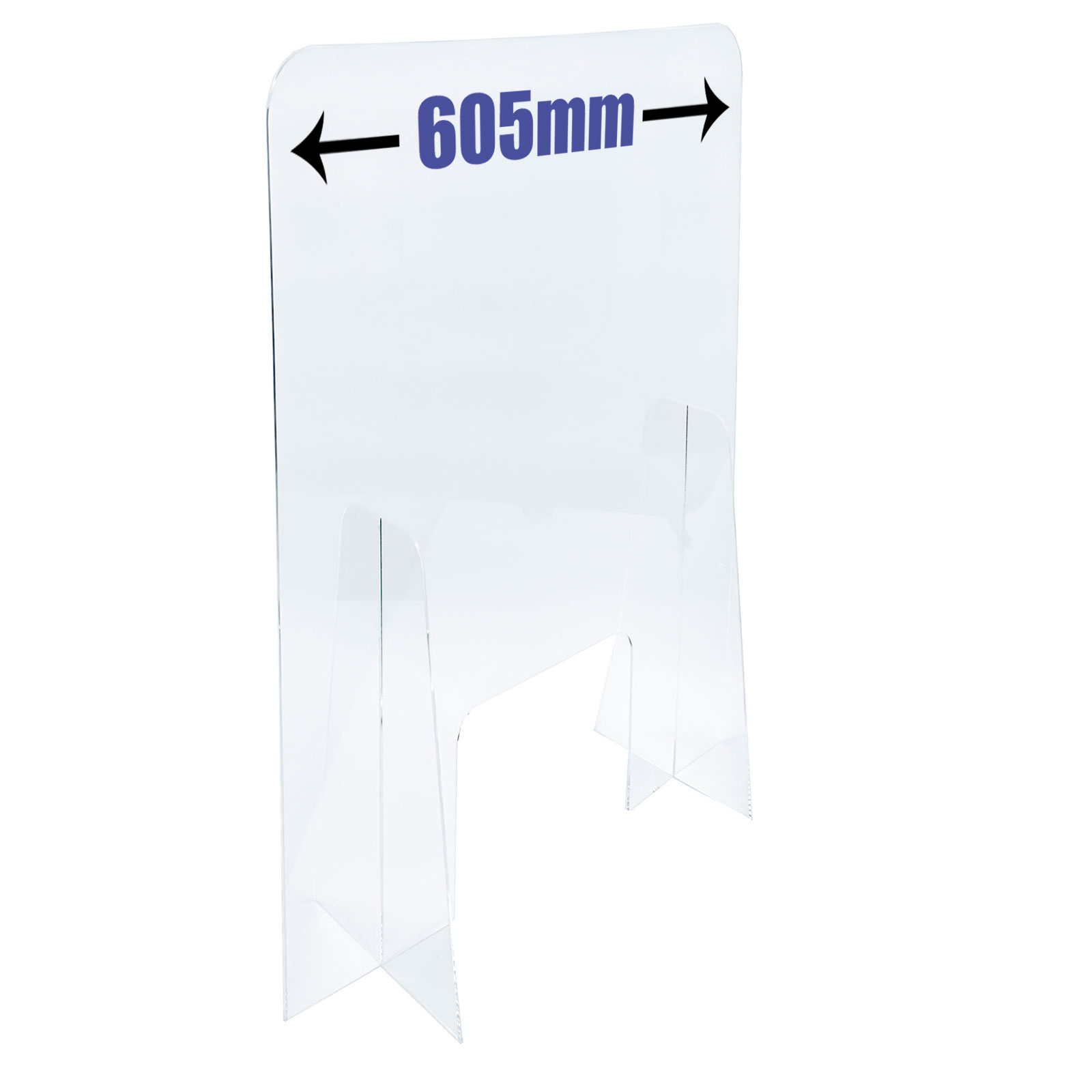 Sneeze Guard 3mm Acrylic Freestanding Checkout Tabletop Counter Cough ...