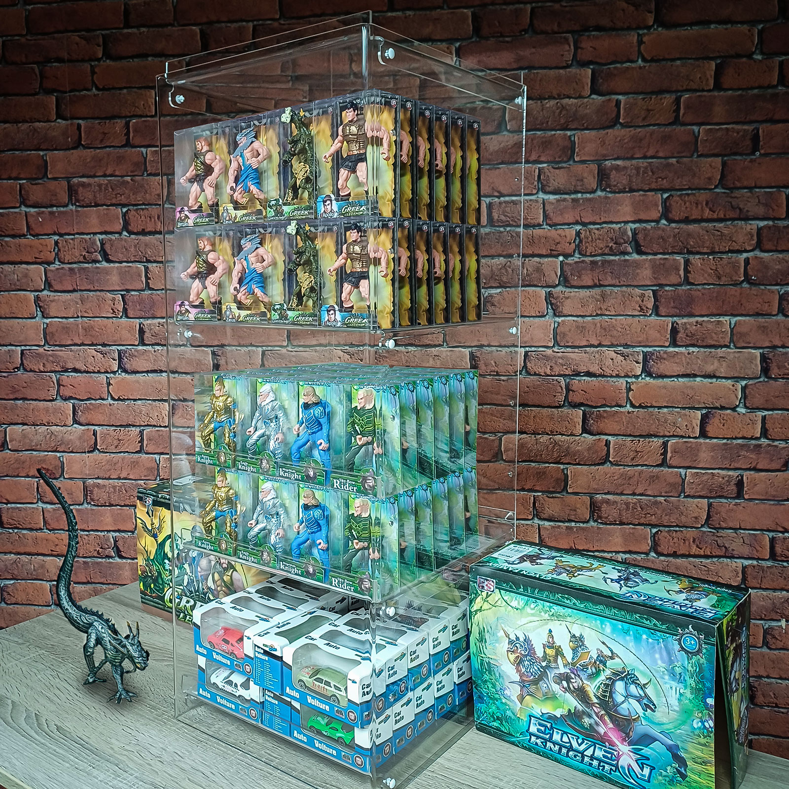 Counter Top 4 Tier Display Case for Products, Perfumes and Oils (DS90)