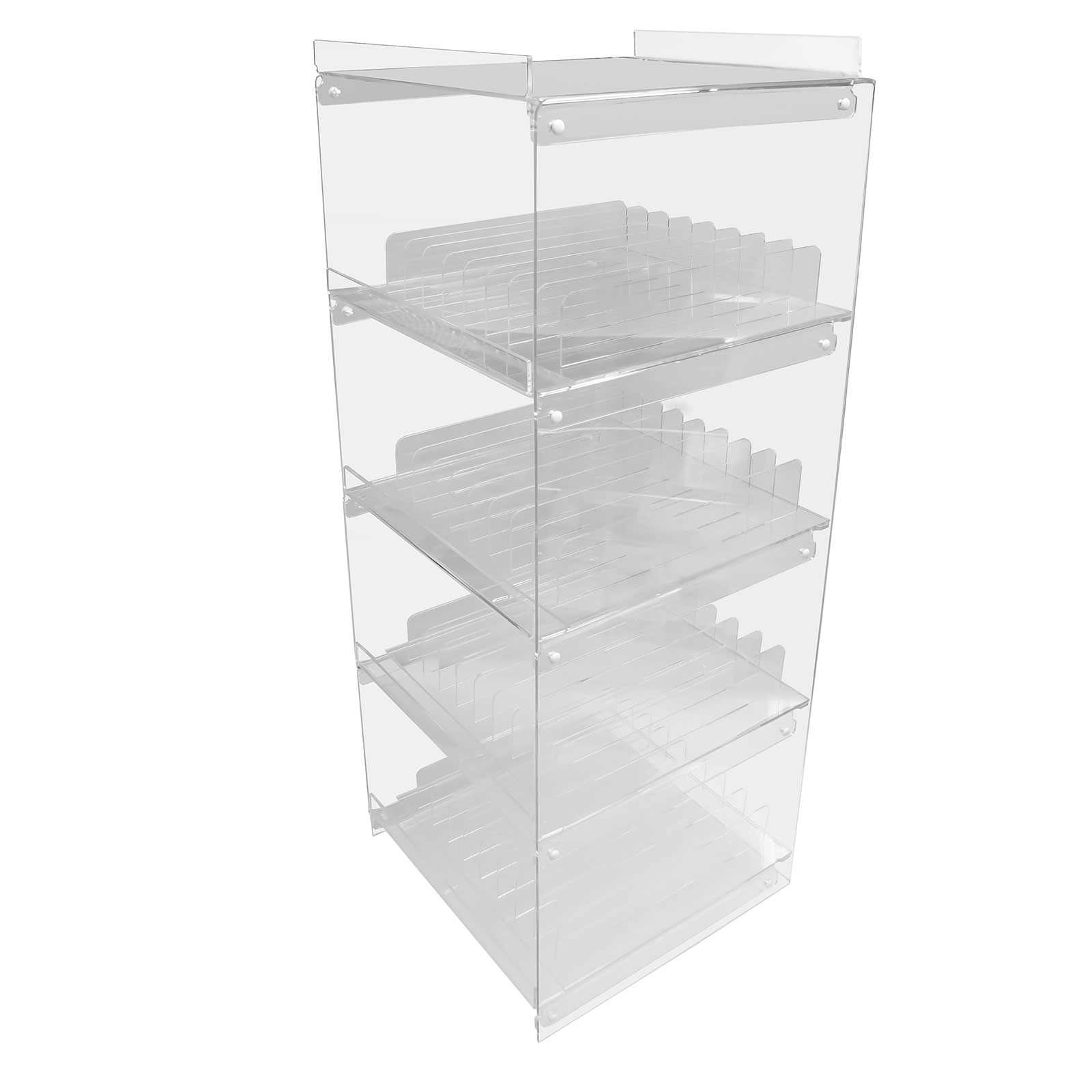 Counter Top 4 Tier Display Case for Products, Perfumes and Oils (DS90)