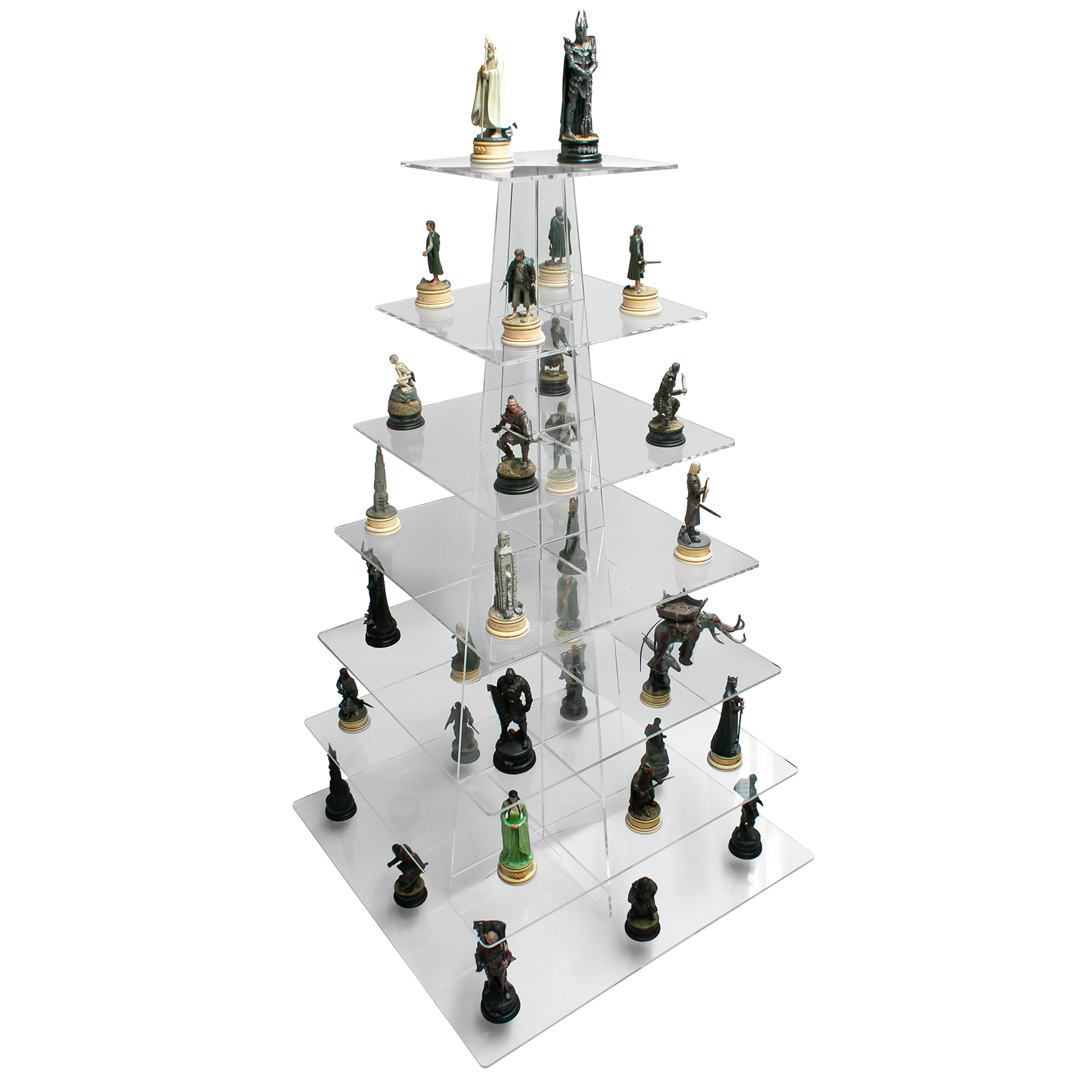 Acrylic Cupcake Counter Stand - Square 7 Tier (DSCS7SQC)