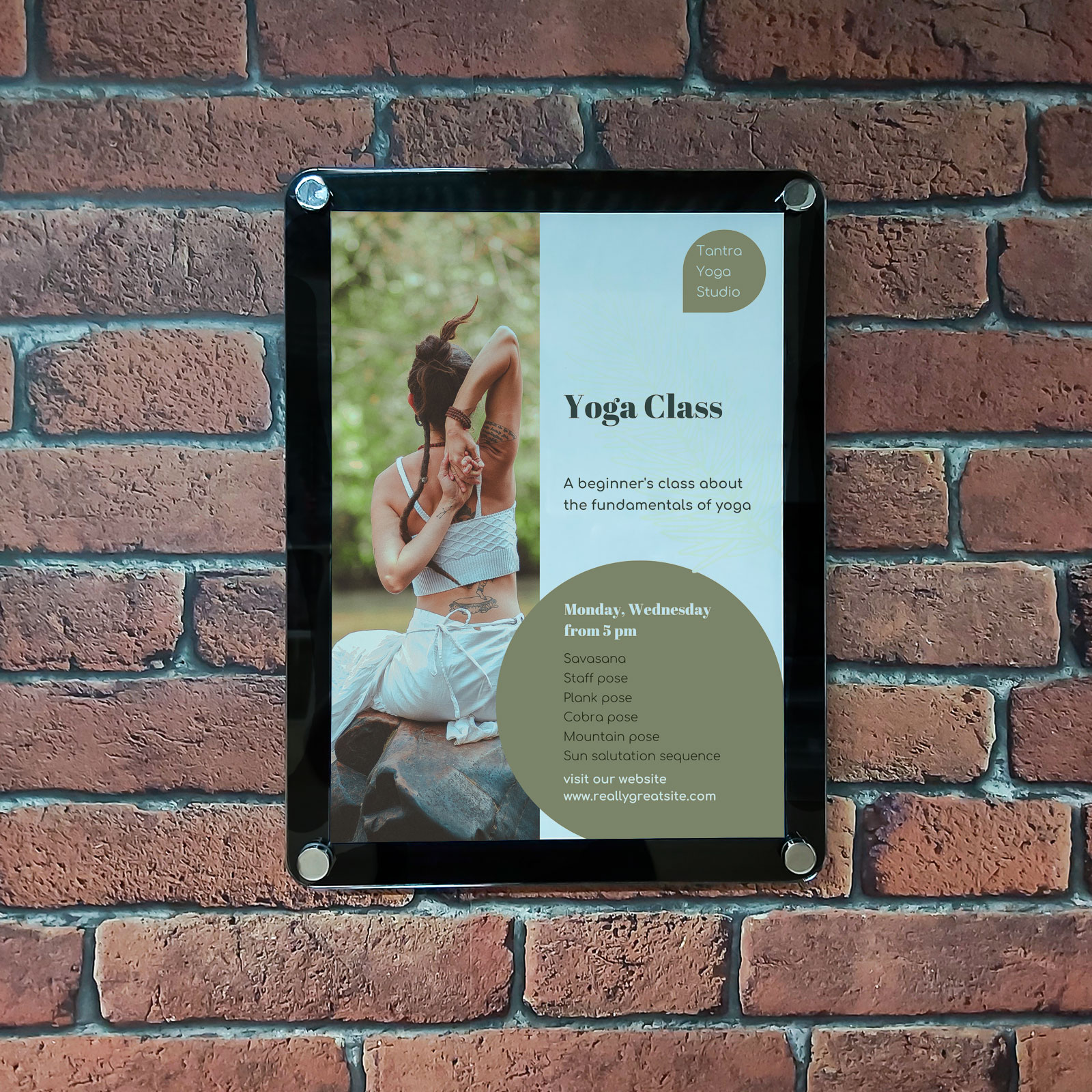 Photo Frame - Wall Mounted A4 Acrylic Poster Frame in 3 Finishes (DSFA4)