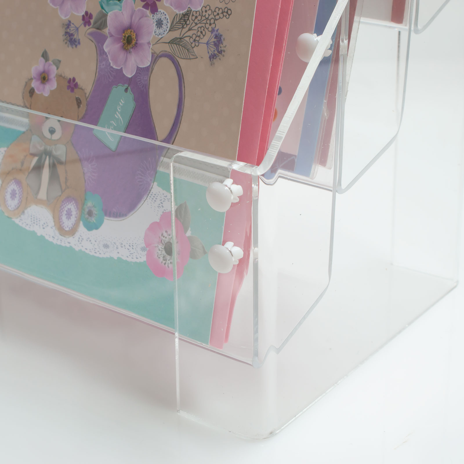 Greeting Card Rack - Universal Fit - 3 Tiers With Optional Header 425mm ...
