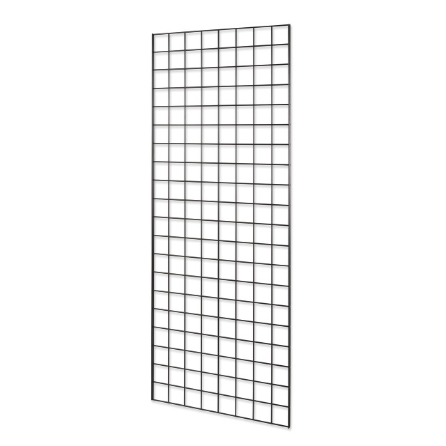 Grid Panel 5ft High / 1525mm Heavy Duty Grid Mesh in Black Retail Shop ...