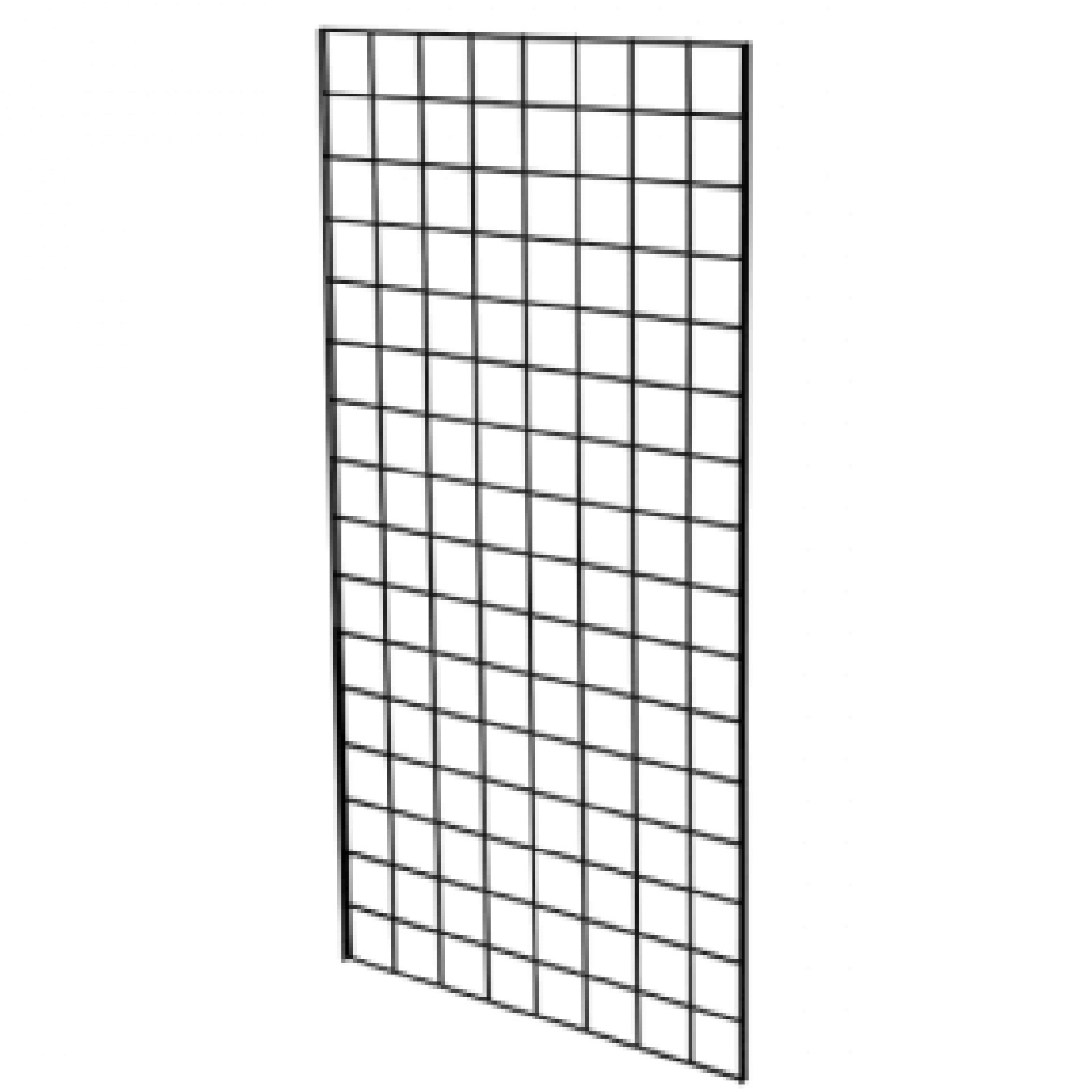 Grid Panel 4ft High / 1225mm Heavy Duty Grid Mesh in Black Retail Shop ...