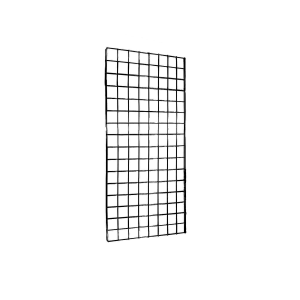 Grid Panel 4ft High / 1225mm Heavy Duty Grid Mesh in Black Retail Shop ...