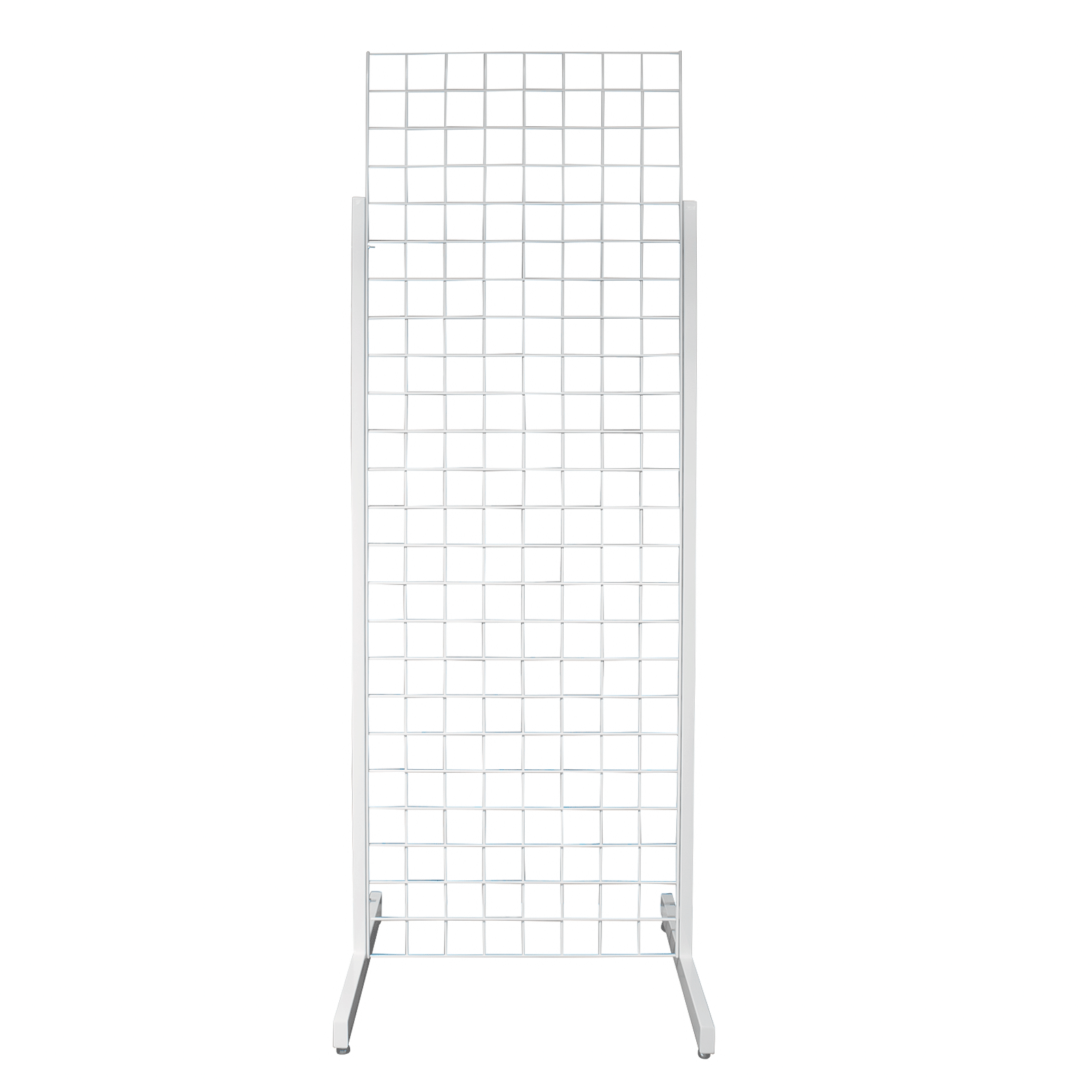 Grid Panel - 2 Way Heavy Duty Floor Standing White Display Retail Shop ...
