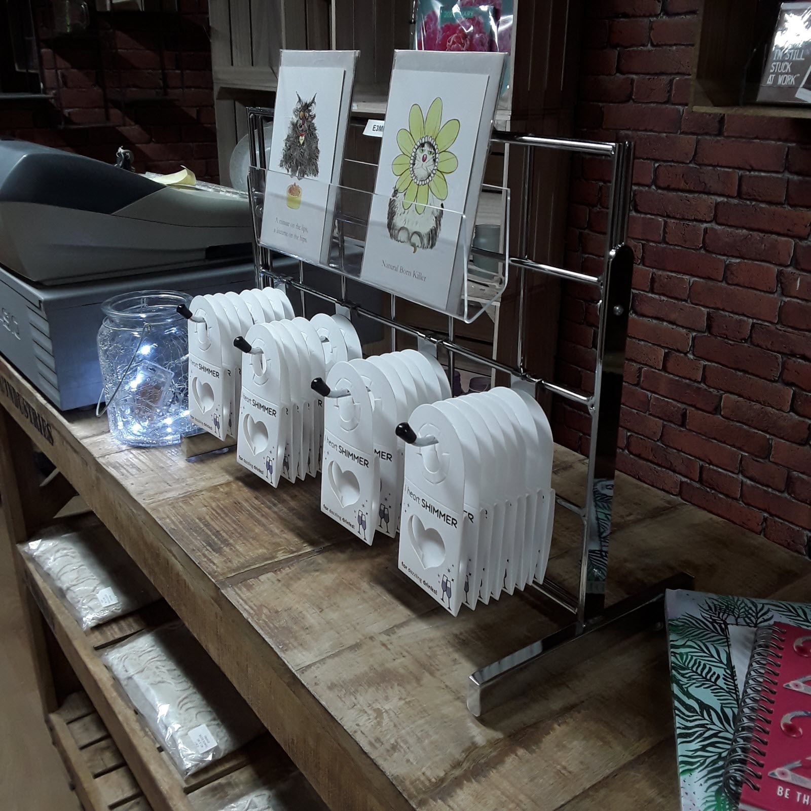 Grid Panel Counter Standing 2 Way Display in Chrome (E3MINI)