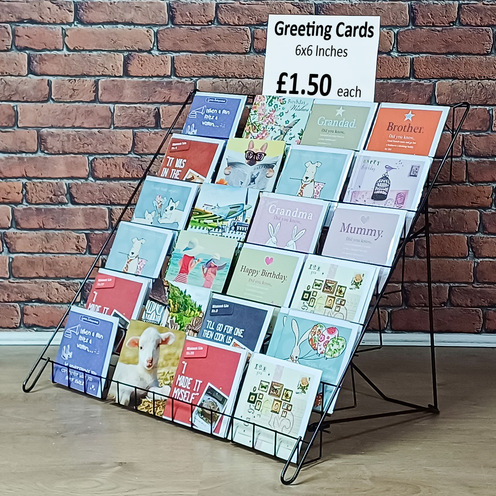 Card Stand - Counter or Floor Standing Collapsible Books, Cards Stand ...