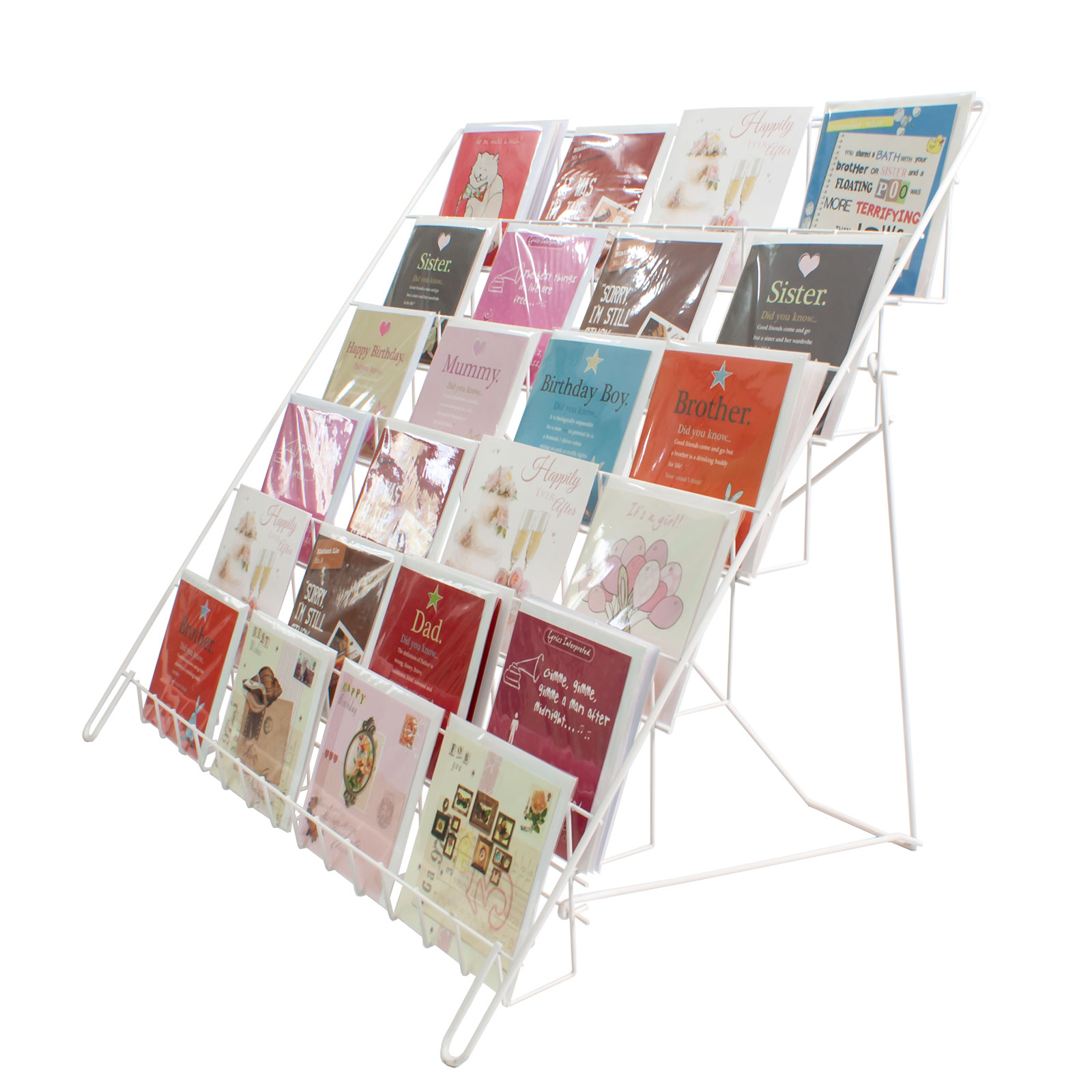 Card Stand - Counter or Floor Standing Collapsible Books, Cards Stand ...