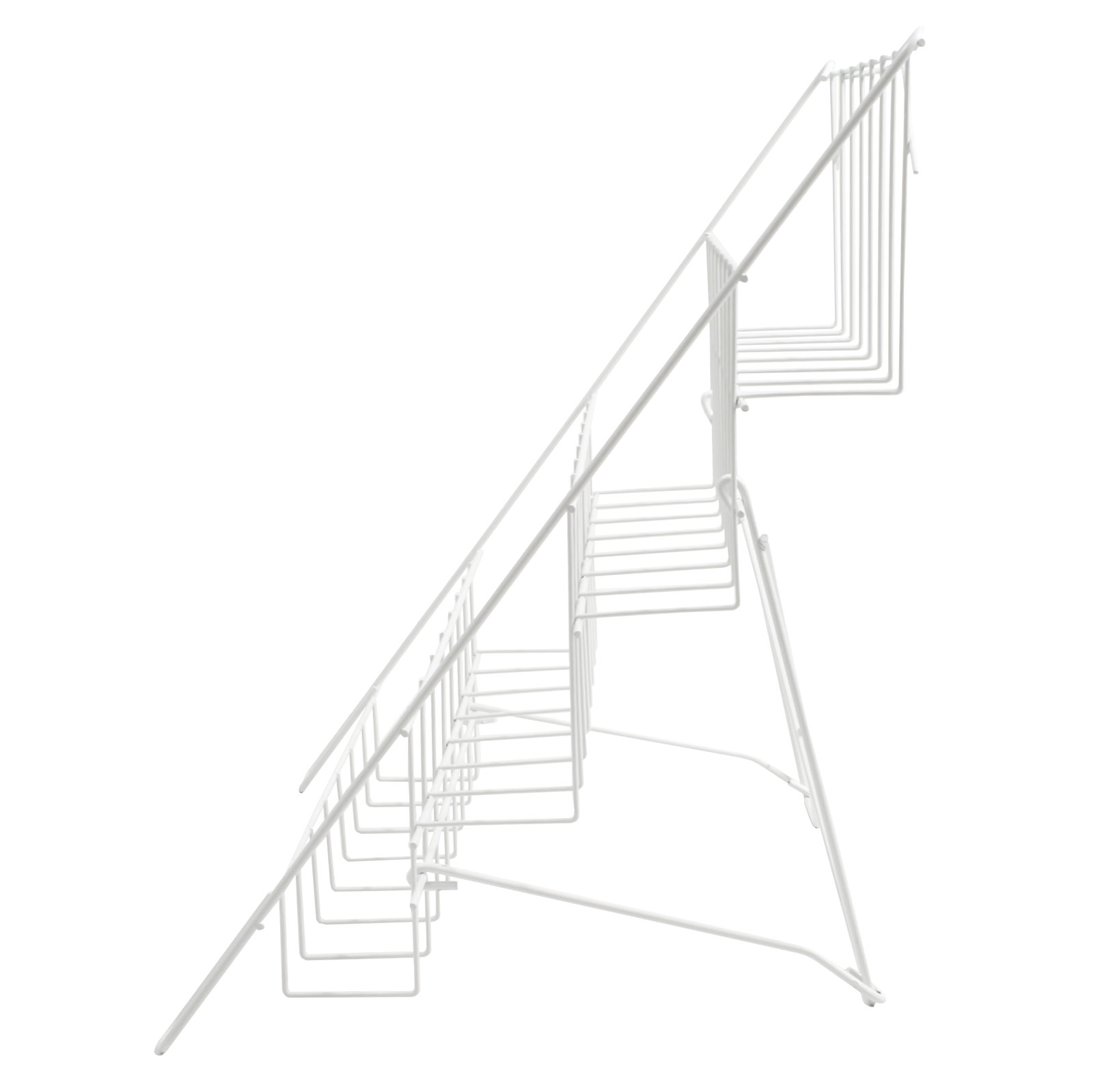 Card Stand - Counter Standing Collapsible Card or Book Display in Black ...