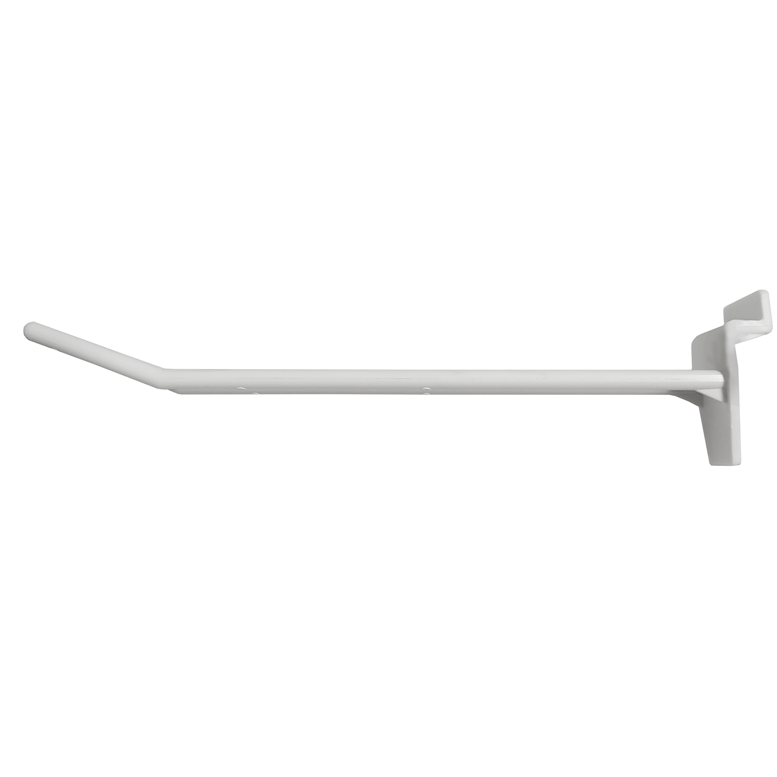 Slatwall Hooks - 150mm / 6inch Euro Retail Shop Hooks in White (EURO59)