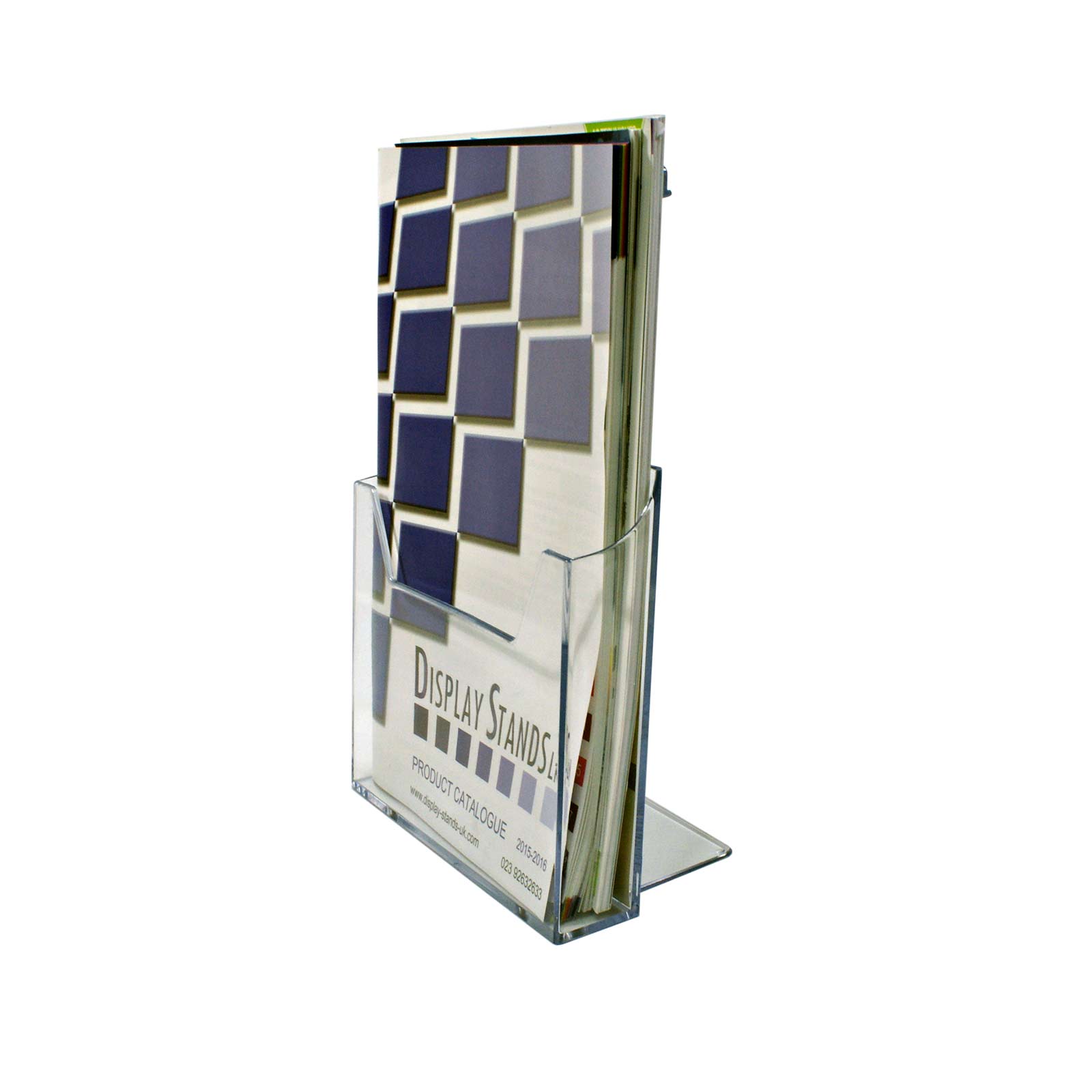 Brochure Holder - A4 Single Pocket Dispenser - Slatwall or Counter Use (G1)