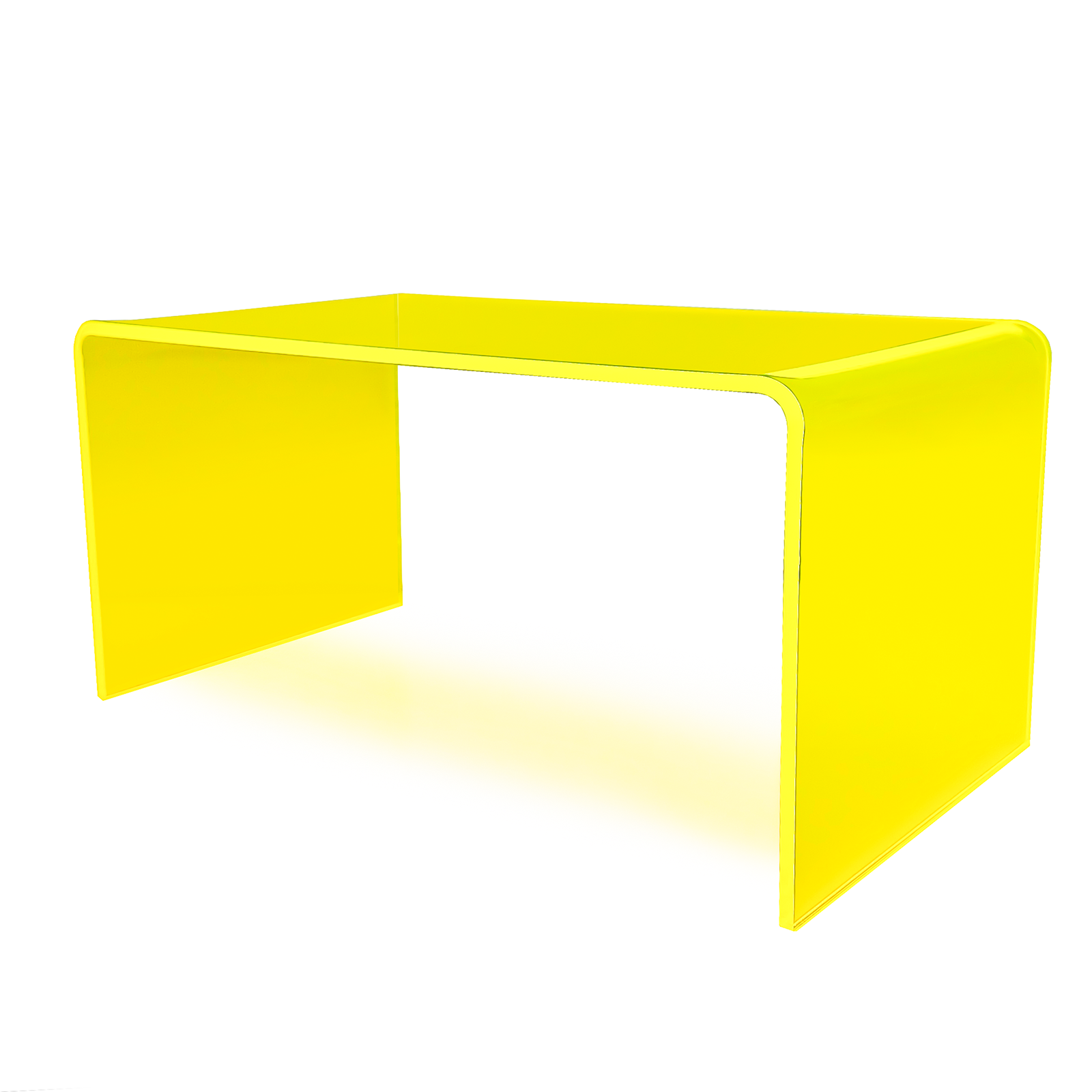 Neon Yellow Acrylic Plinth - 200x100x100mm Display Bridge Riser for ...