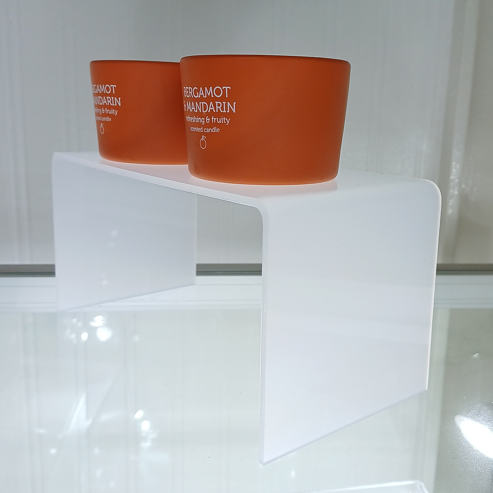 Opaque White Acrylic Plinth - 200x100x100mm Display Bridge Riser for ...