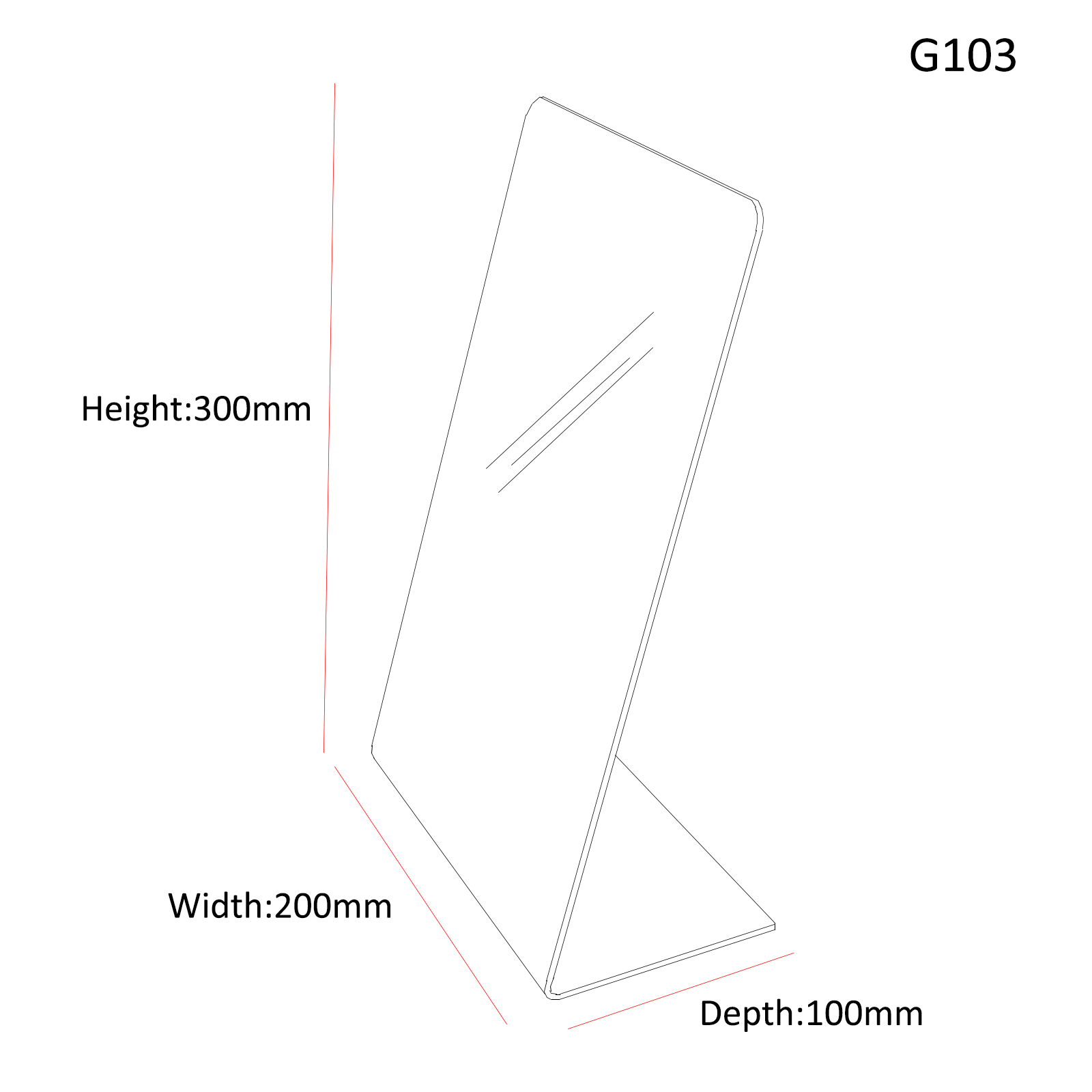 Acrylic Plinth - Heavy Duty 250mm Display Riser in High Impact Clear ...