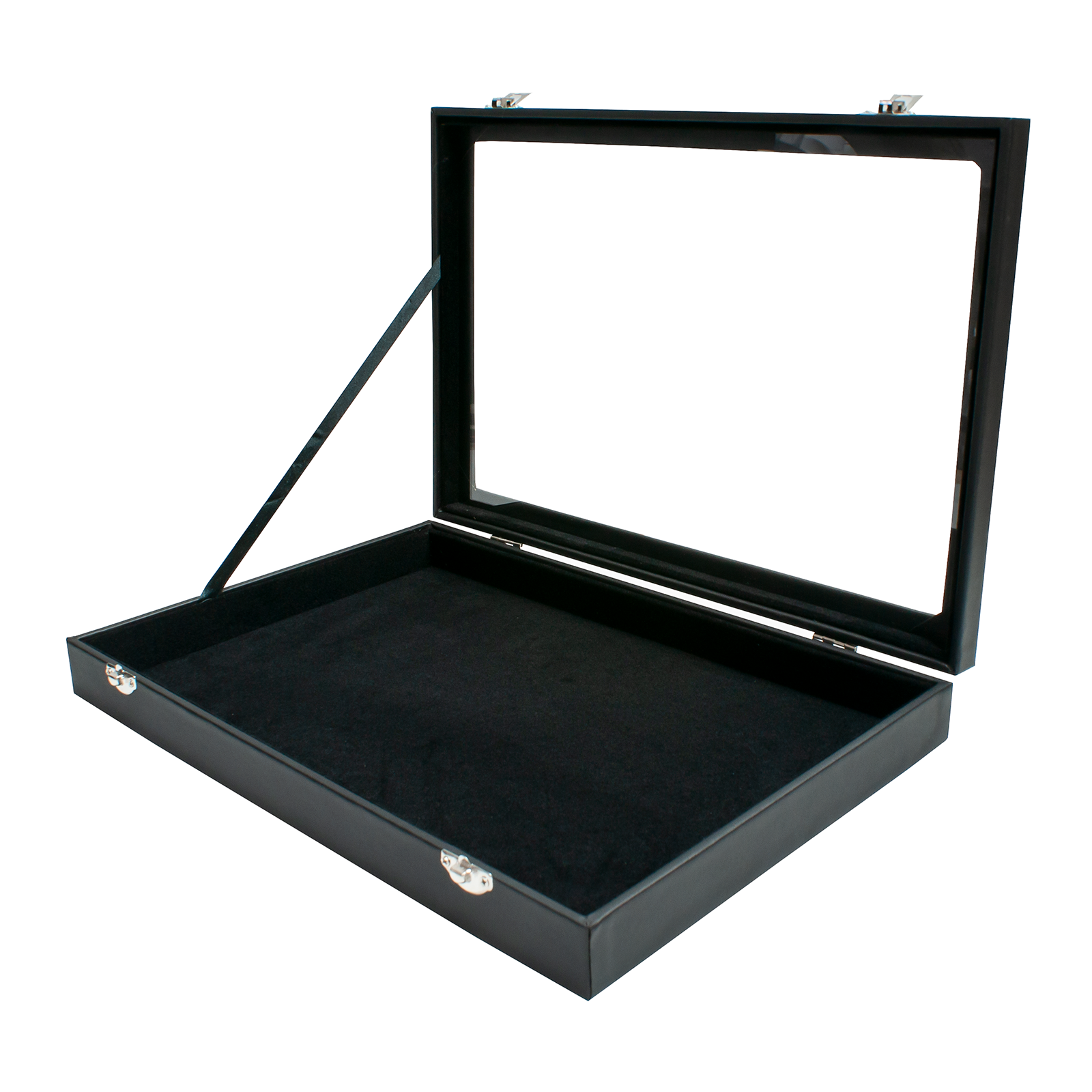 Display Case - Counter and Cabinet Display in Black with Lid (G220)