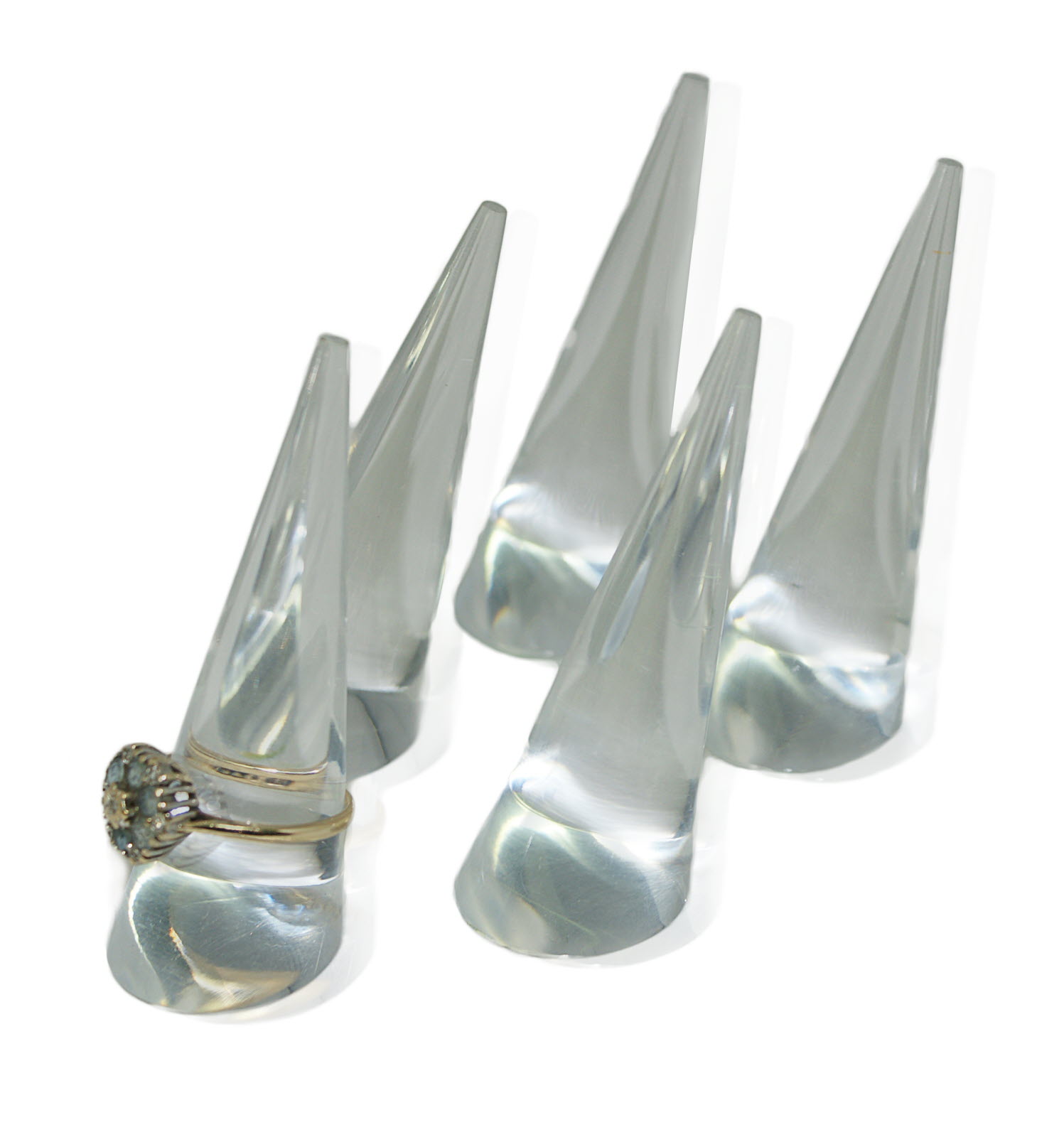 Ring Display - Solid Acrylic Cone - Single 6cm Display (G99+)