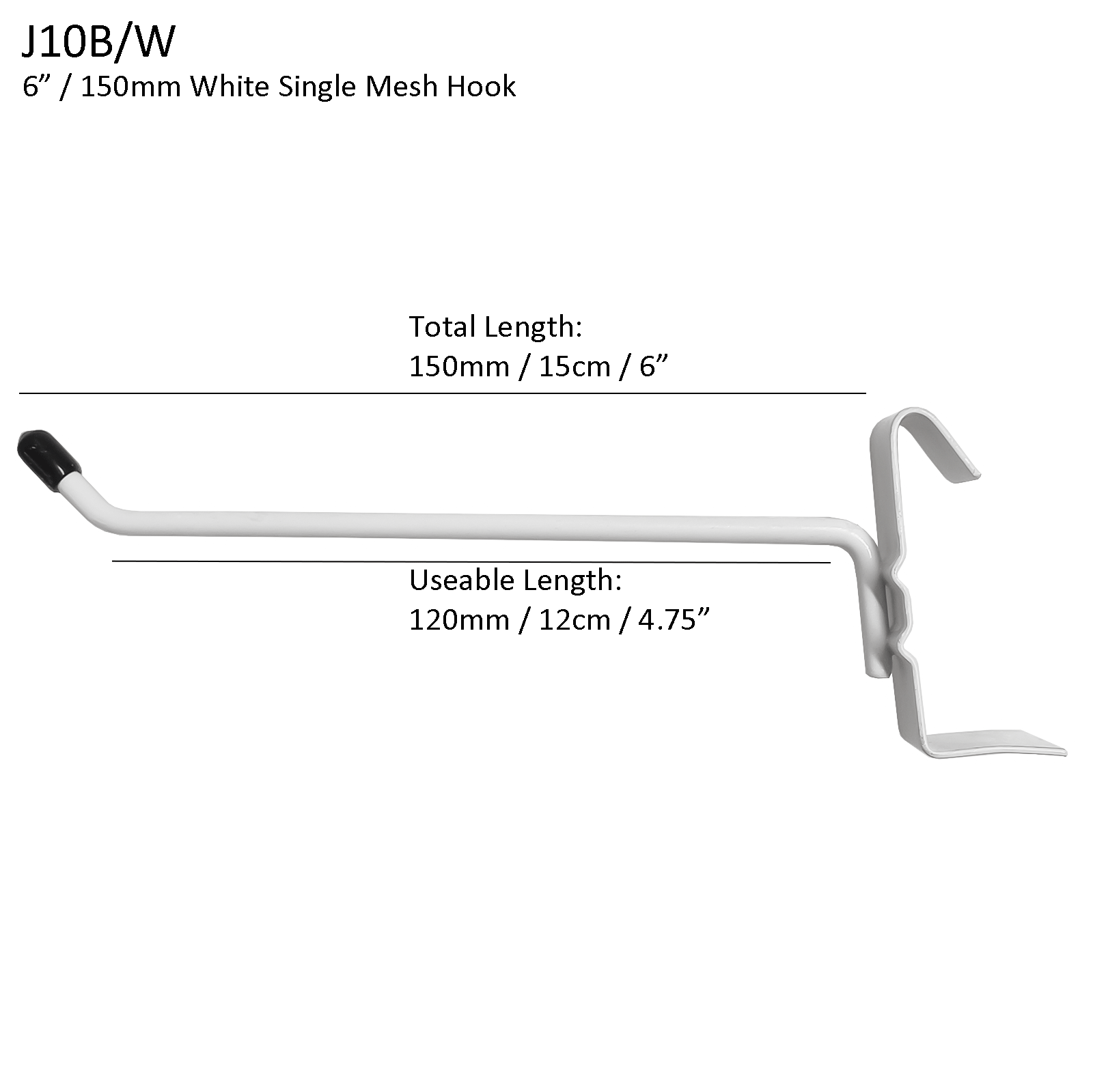 Mesh Hooks - Single Prong For Wire Mesh Panel Retail Shop Display ...