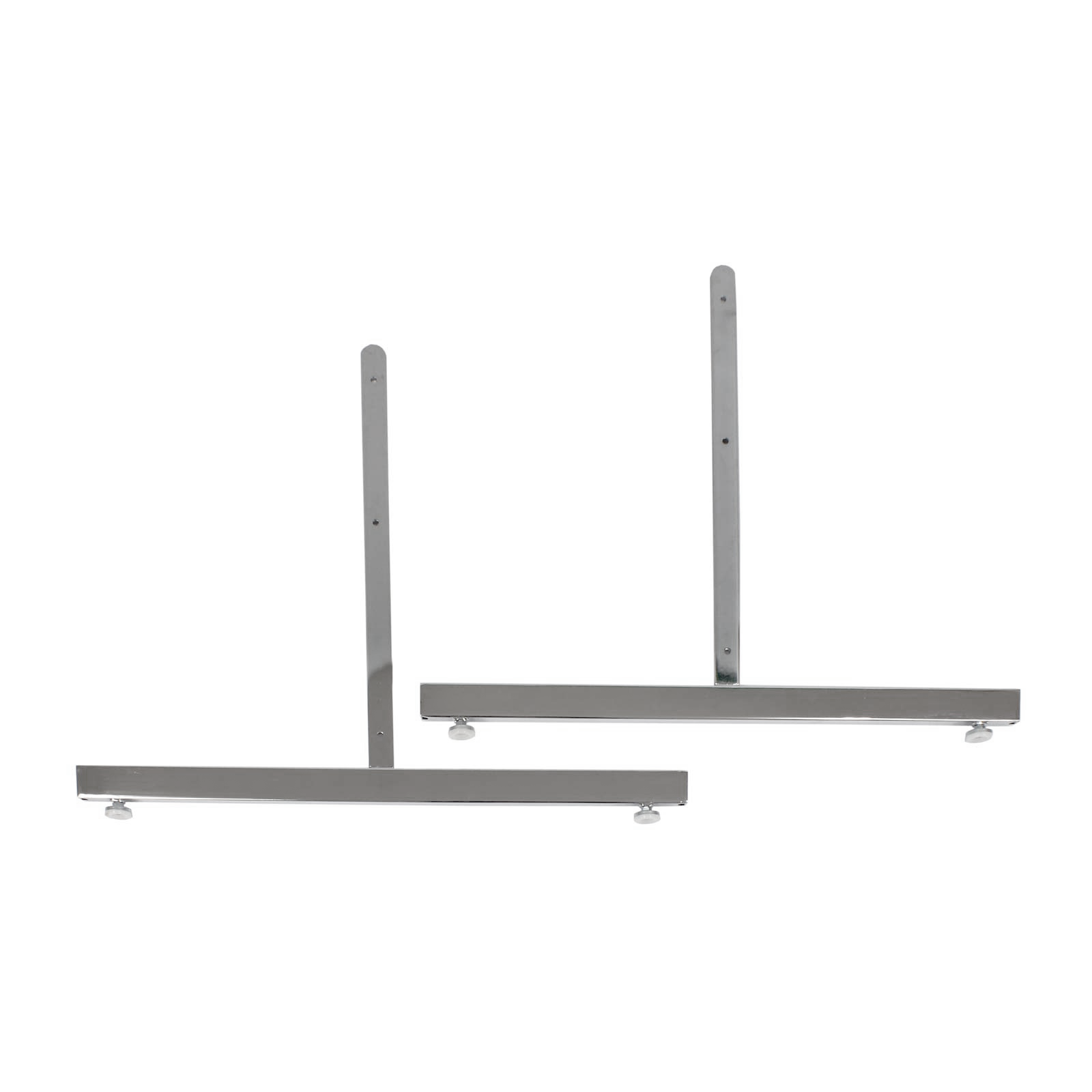 Grid T Shape Legs - For Double Sided Gridwall Display in Chrome ...