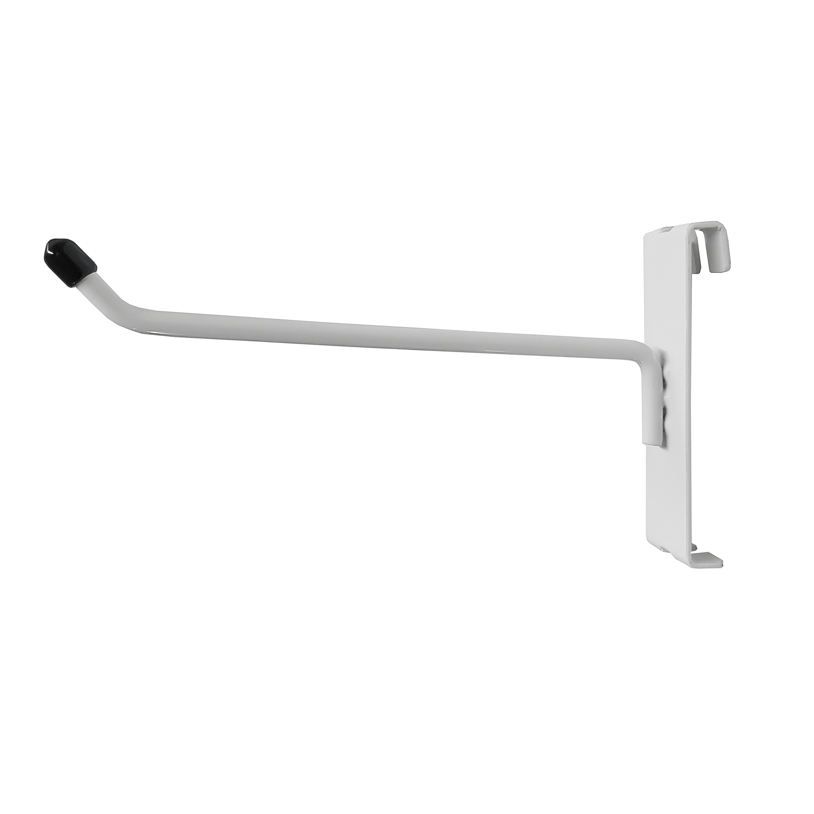 Grid Hooks - 150mm / 6inch Single Arm Prong in White - Shop Fittings ...