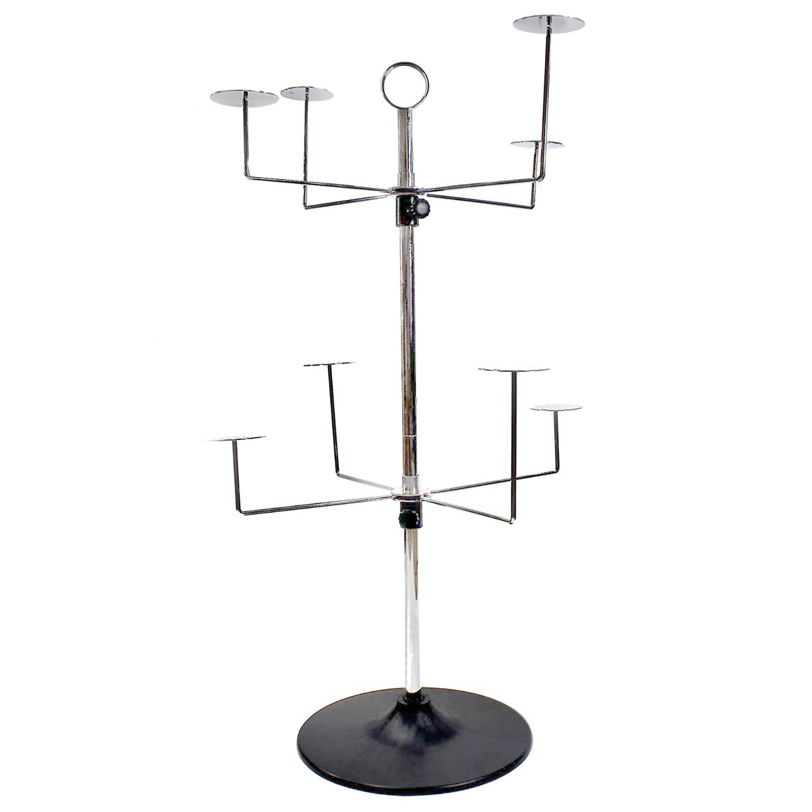 Rotary Hat Display - 2 Adjustable Millinery Tiers Counter Stand in ...