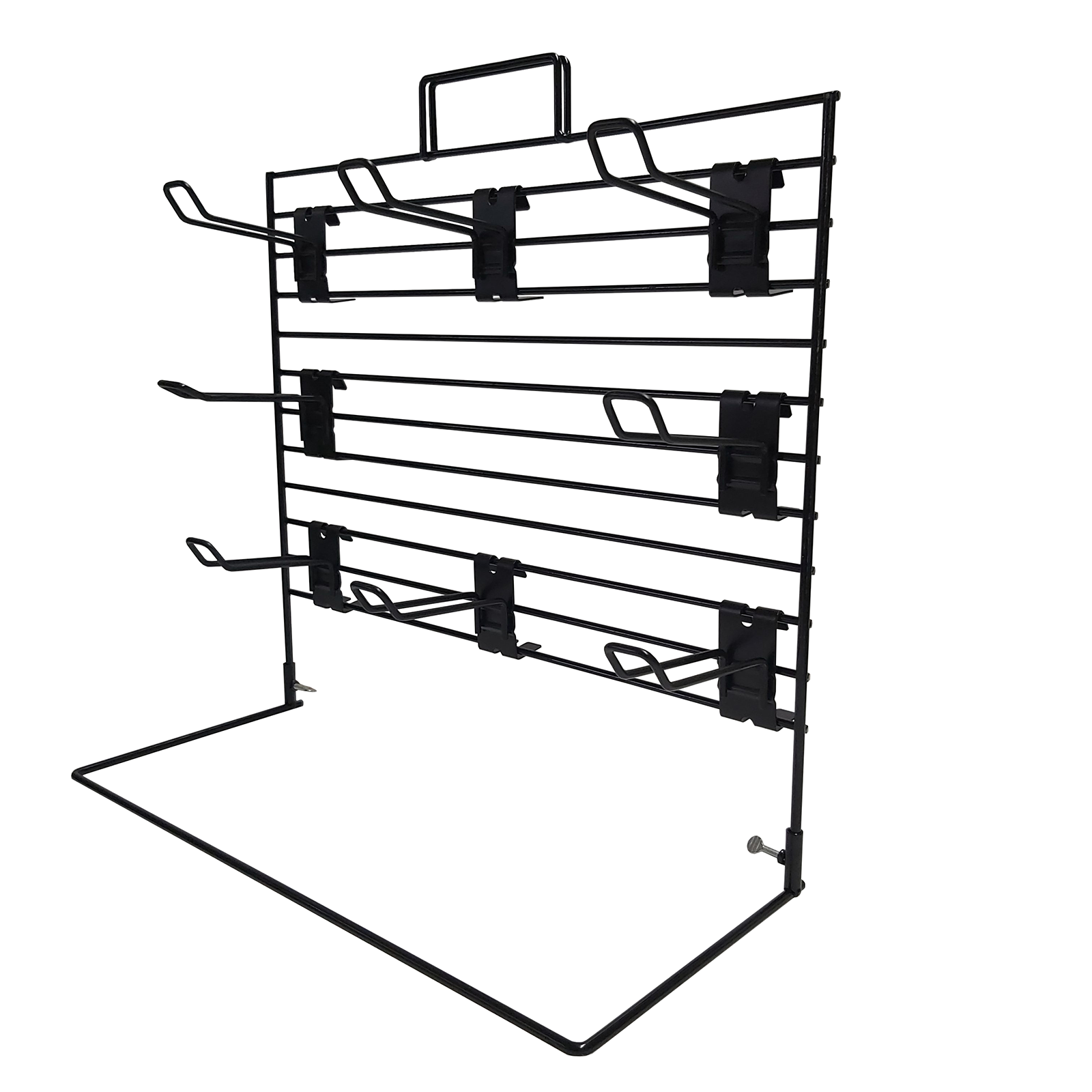 Large Mesh Hook Stand - Counter Standing Hook Rack in Black. 276mm x ...